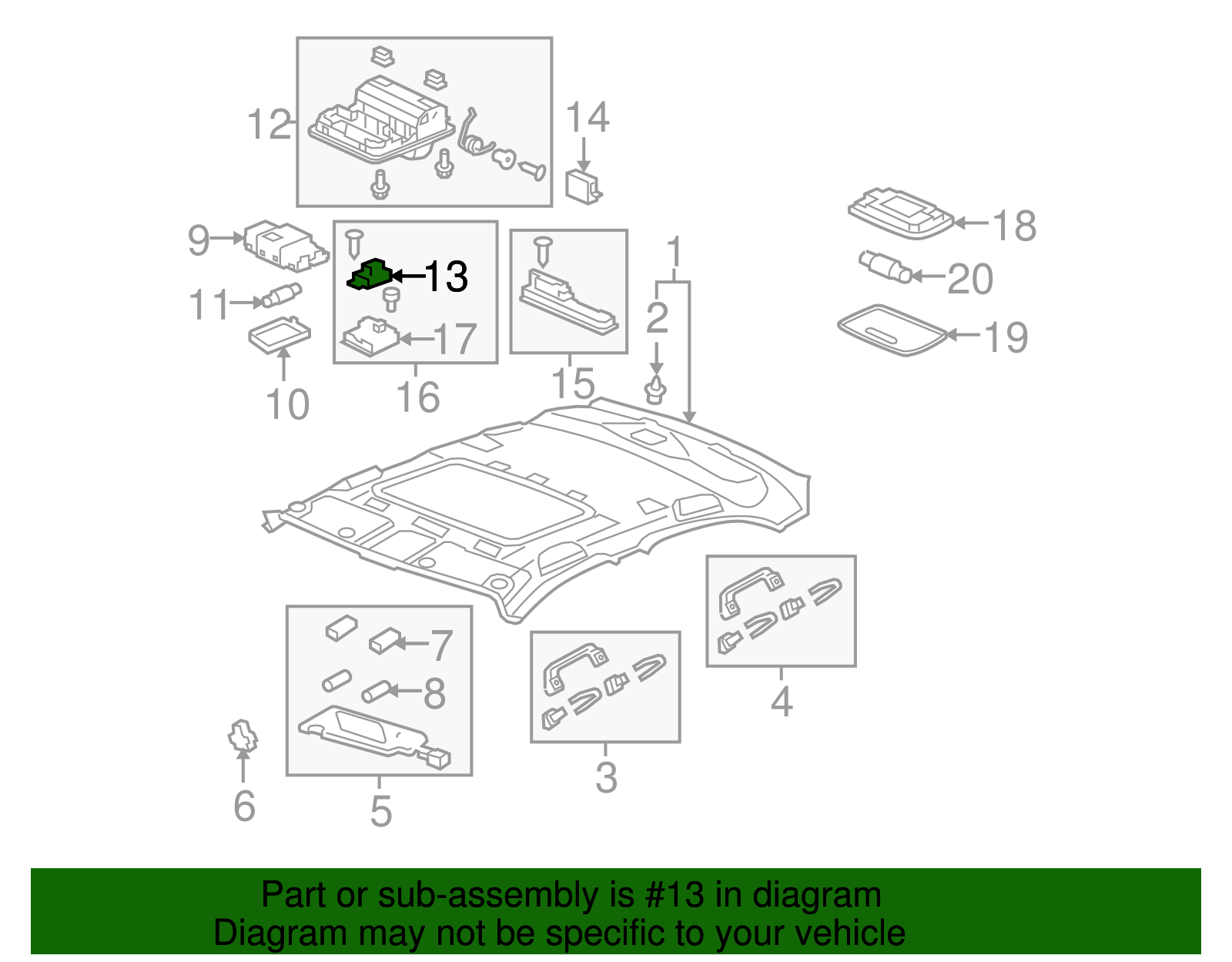 Genuine OEM Acura - Microphone Part# 39182-SMA-003 | Acura Parts For Less