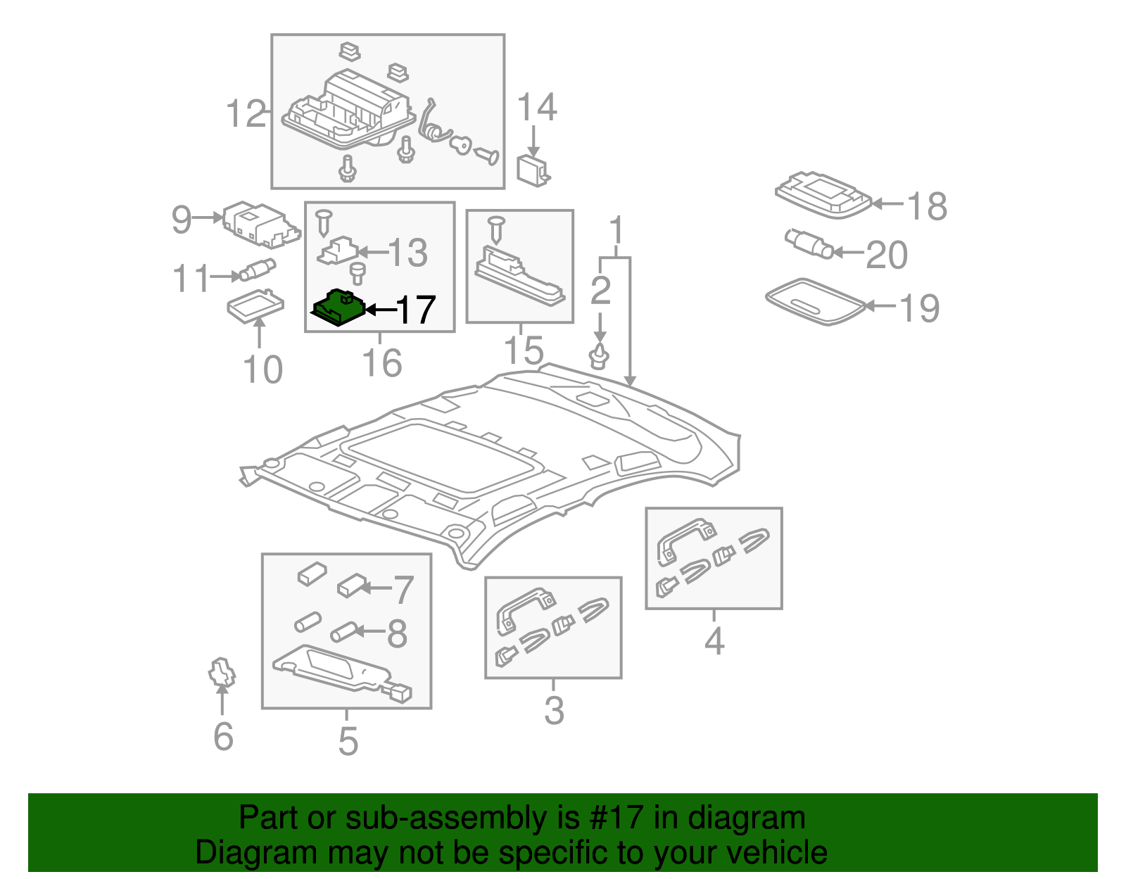 Genuine OEM Acura - Switch Assembly Part# 35830-SWA-A53ZH | Acura Parts ...