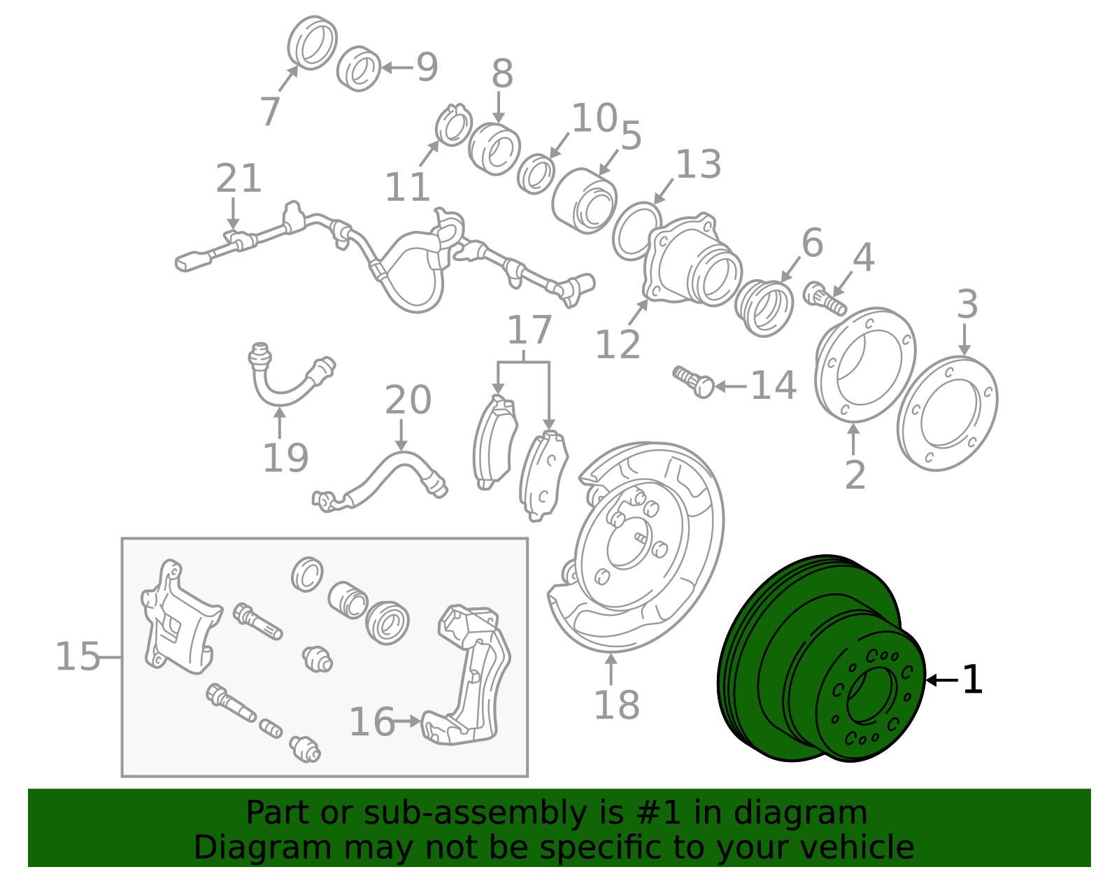 42431-60281 - Rotor 1998-2007 Lexus LX470 | Lexus of Stevens Creek Parts