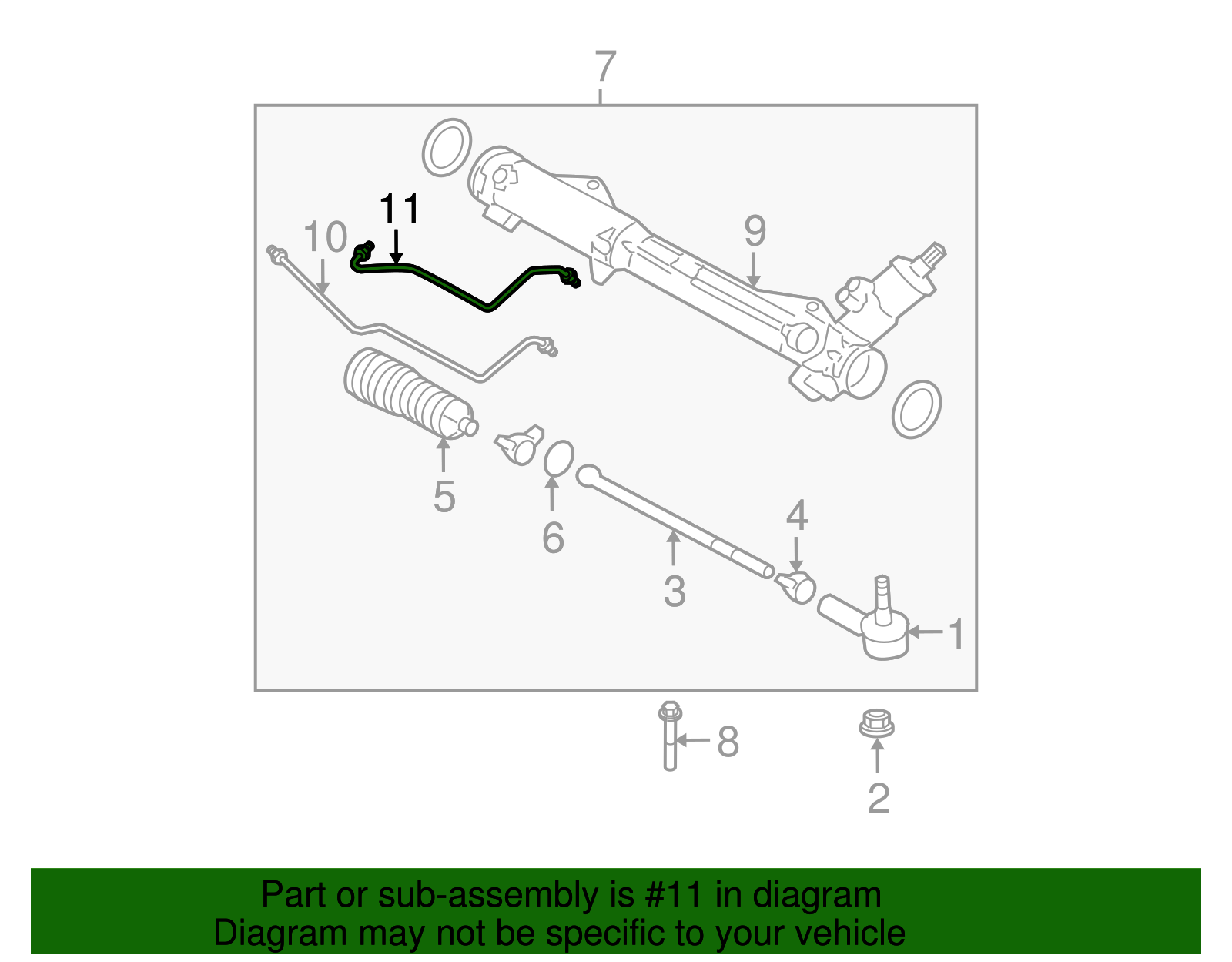 2005-2010 Ford Mustang Motorcraft™ Power Steering Line PSH-220 ...