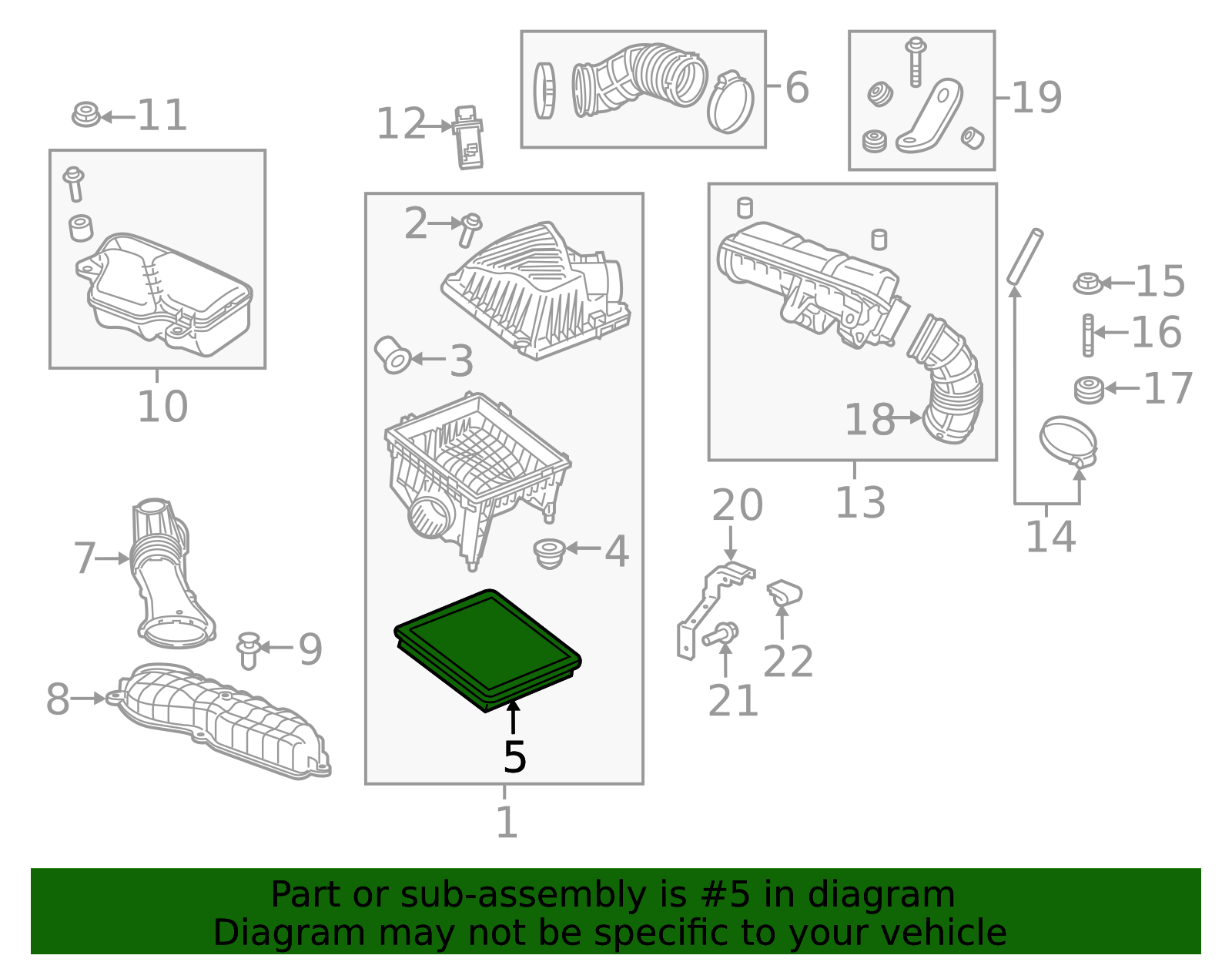 2016-2020 Buick Envision Air Filter 22971580 GM | GMPartsDirect.com
