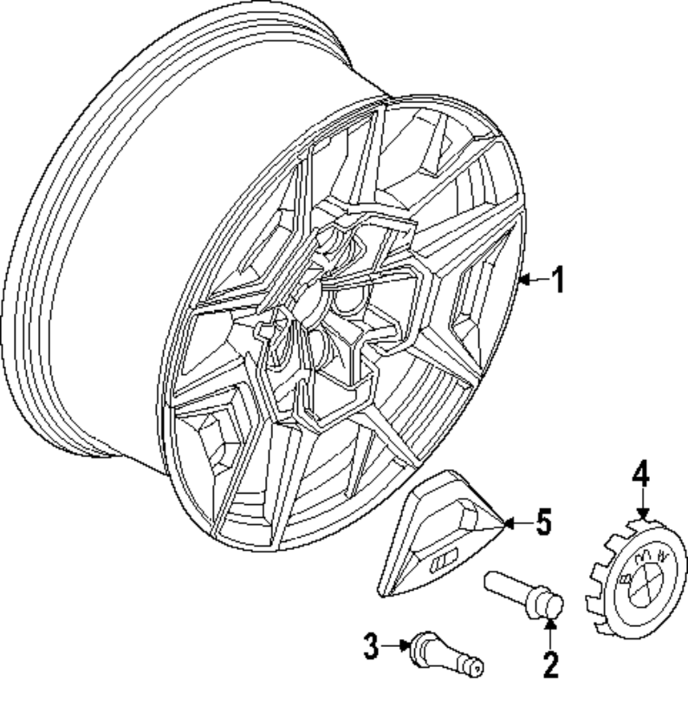 36-11-1-543-987 - Wheel, Alloy - 2023-2025 BMW XM | BMW Parts Exchange