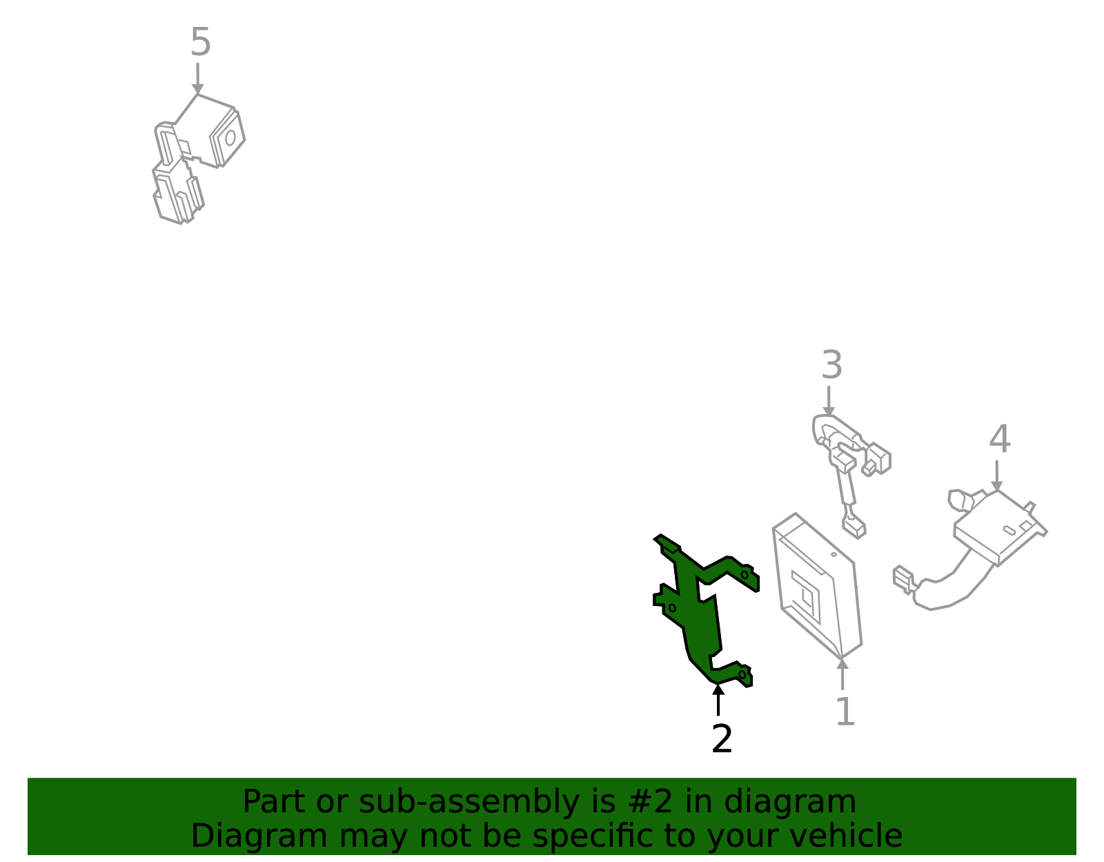 25233-4RA0A - 2016-2023 Nissan Maxima - Module Bracket | Anicra Nissan ...