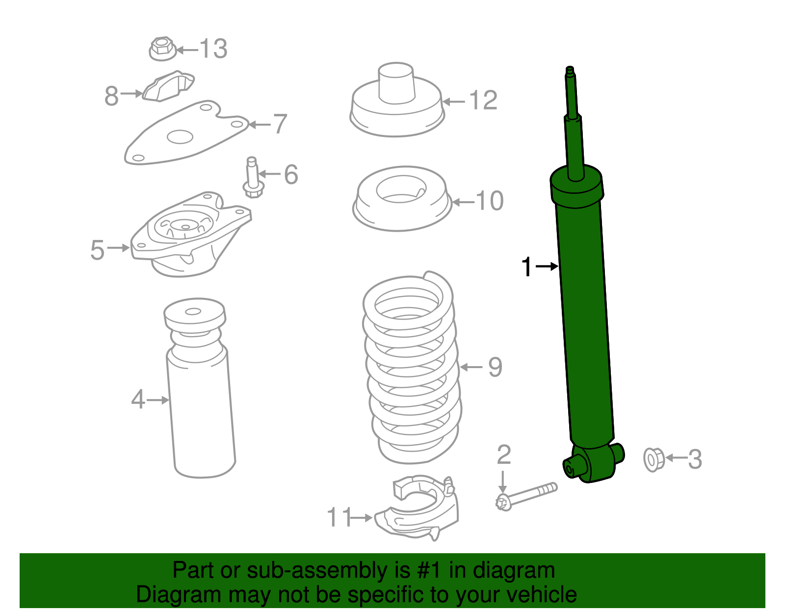 33526873739 - 2015-2021 BMW Shock Absorber (33-52-6-873-739) | BMW of ...