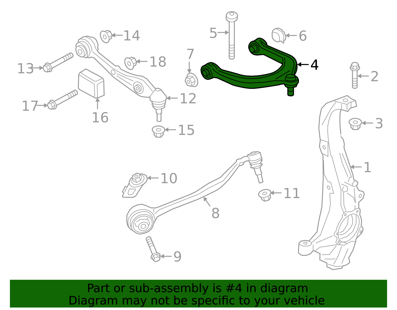 31-10-6-883-116 - Ft Upper Control Arm 2019-2025 BMW | BMW OEM Parts