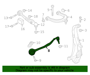 31108866773 - 2019-2025 BMW Ft Lower Control Arm (31-10-8-866-773 ...