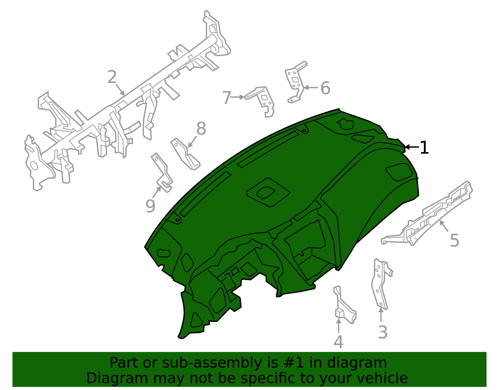 68200-5AA0A - Dashboard Panel Official Nissan Parts Store