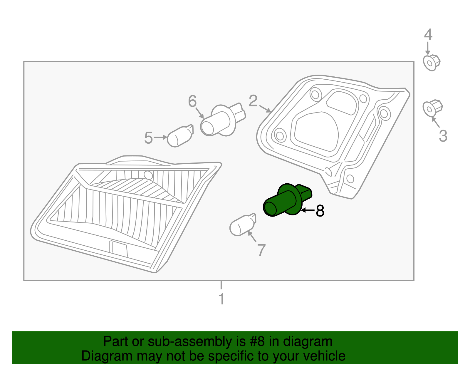 33305-T2A-A01 - High-Quality Tail Light Socket for 2013-2015 Honda ...