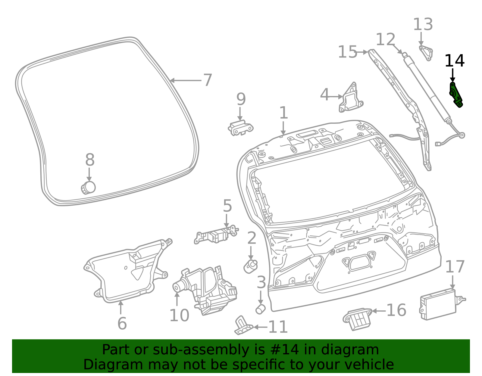 2025 Toyota Crown Signia Lift Cylinder Lower Bracket 68947-30020 ...