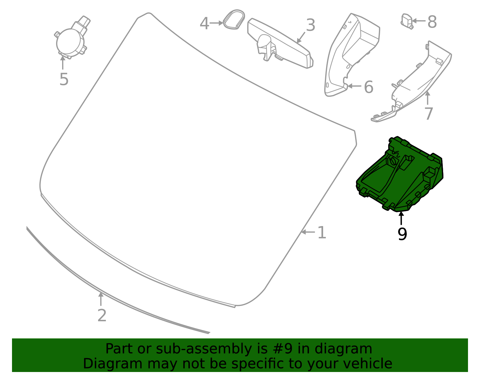 2024-2025 Ford Lane Assist Cmra NK3Z-19H406-C | Varsity Ford