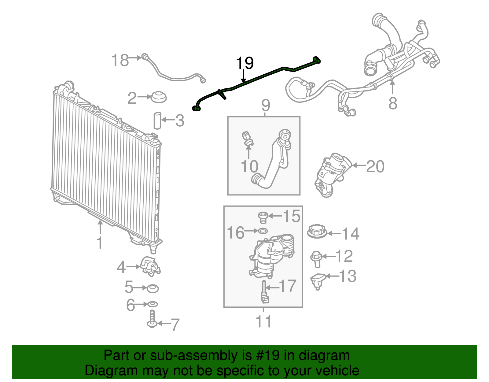 Genuine Overflow Hose for 2013-2022 Land Rover | Land Rover Part ...