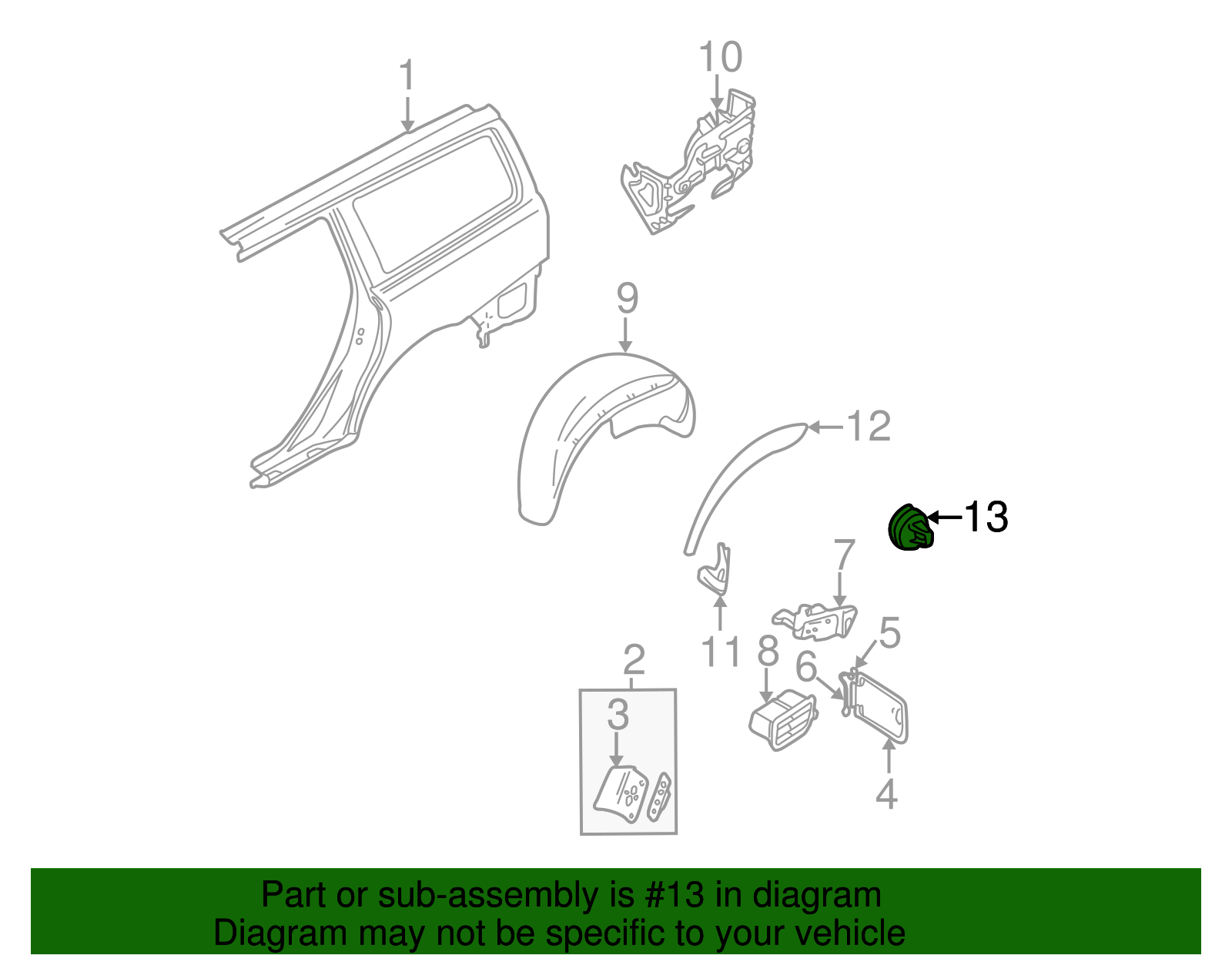 8659732 - Flare Clip - 2001-2016 Volvo | Volvo OEM Parts Direct