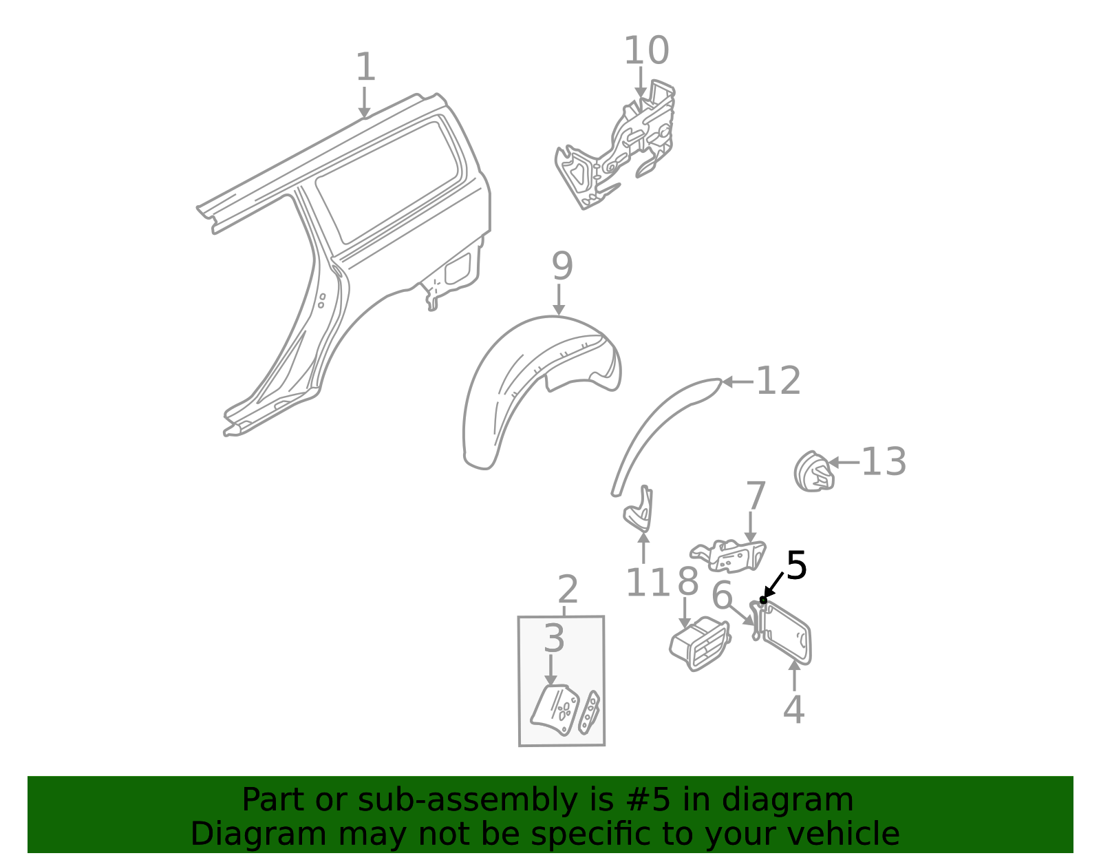 1999-2014 Volvo Fuel Door Hinge 31265160 | TascaParts.com