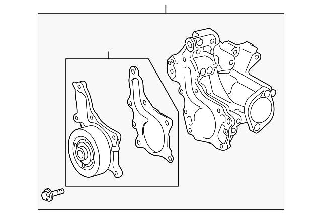 2009-2019 Toyota Engine Water Pump Housing 16032-0V011 | OEM Parts Online