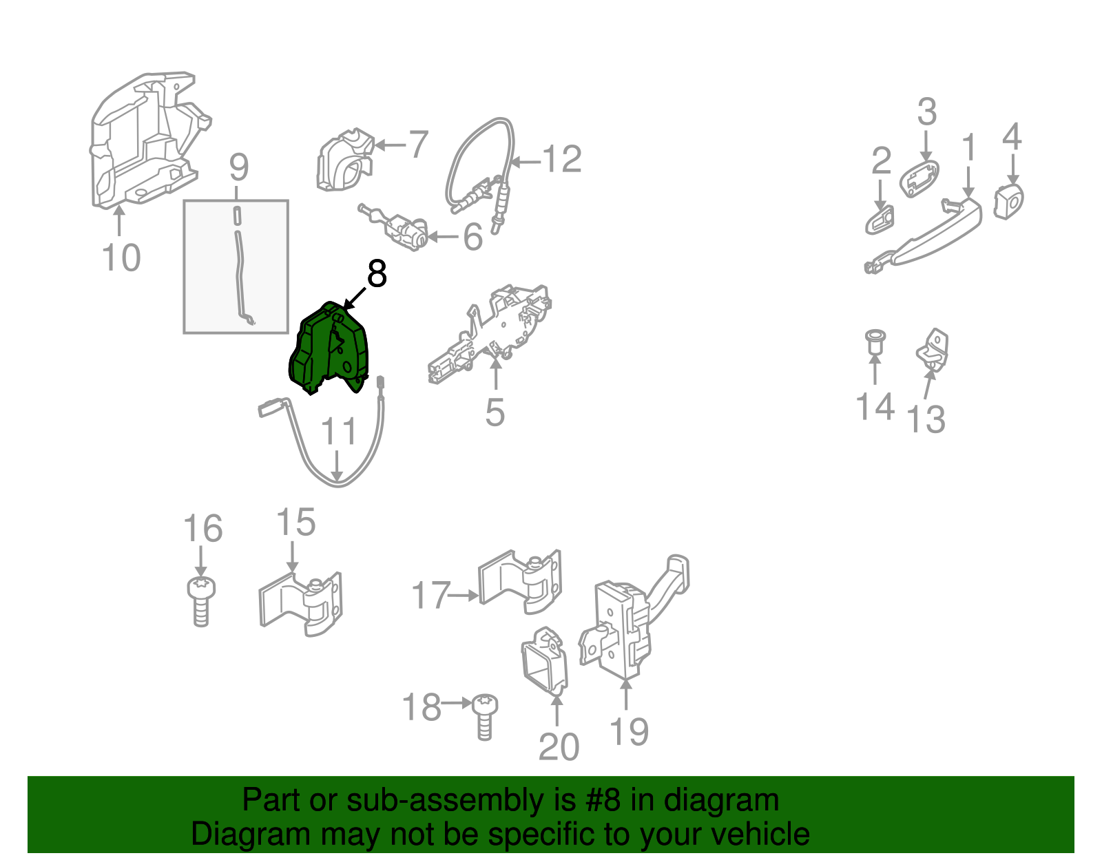 Genuine BMW 51-21-7-202-143 | Door Lock Actuator - Left | FREE Shipping ...