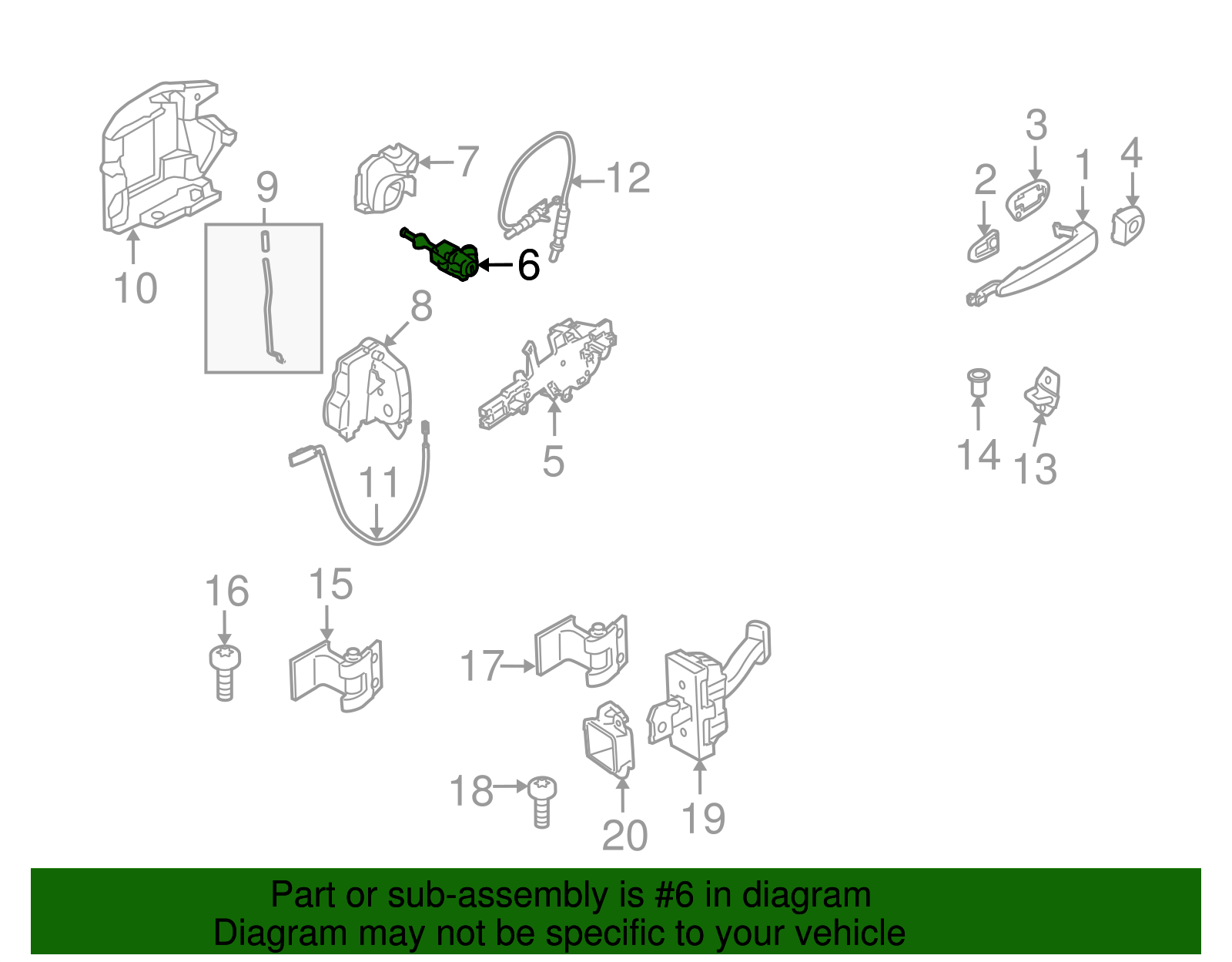 51217310733 - 2012-2019 BMW Lock Cylinder (51-21-7-310-733) | BMW of ...