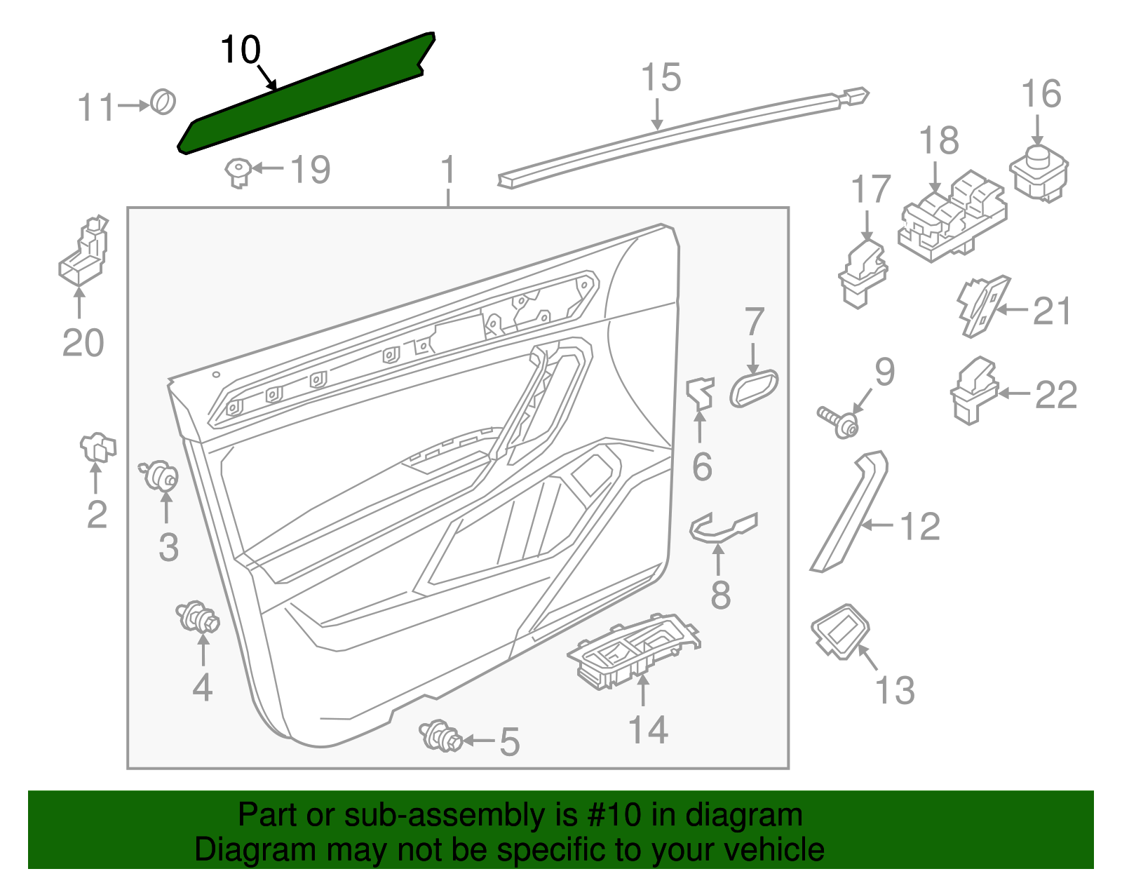 5NN-867-062-A-1AZ - 2018-2021 Volkswagen Tiguan - Trim | World VW Parts