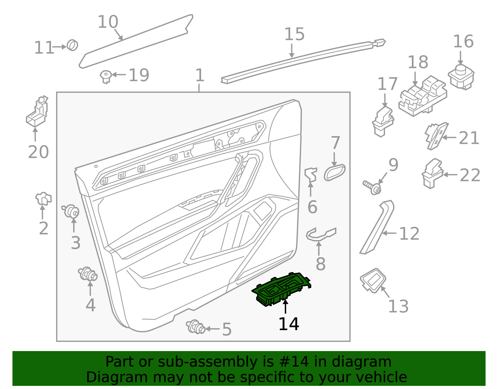 2018-2024 Volkswagen Tiguan Switch Housing 5NN-867-255-82V | OEM Parts ...