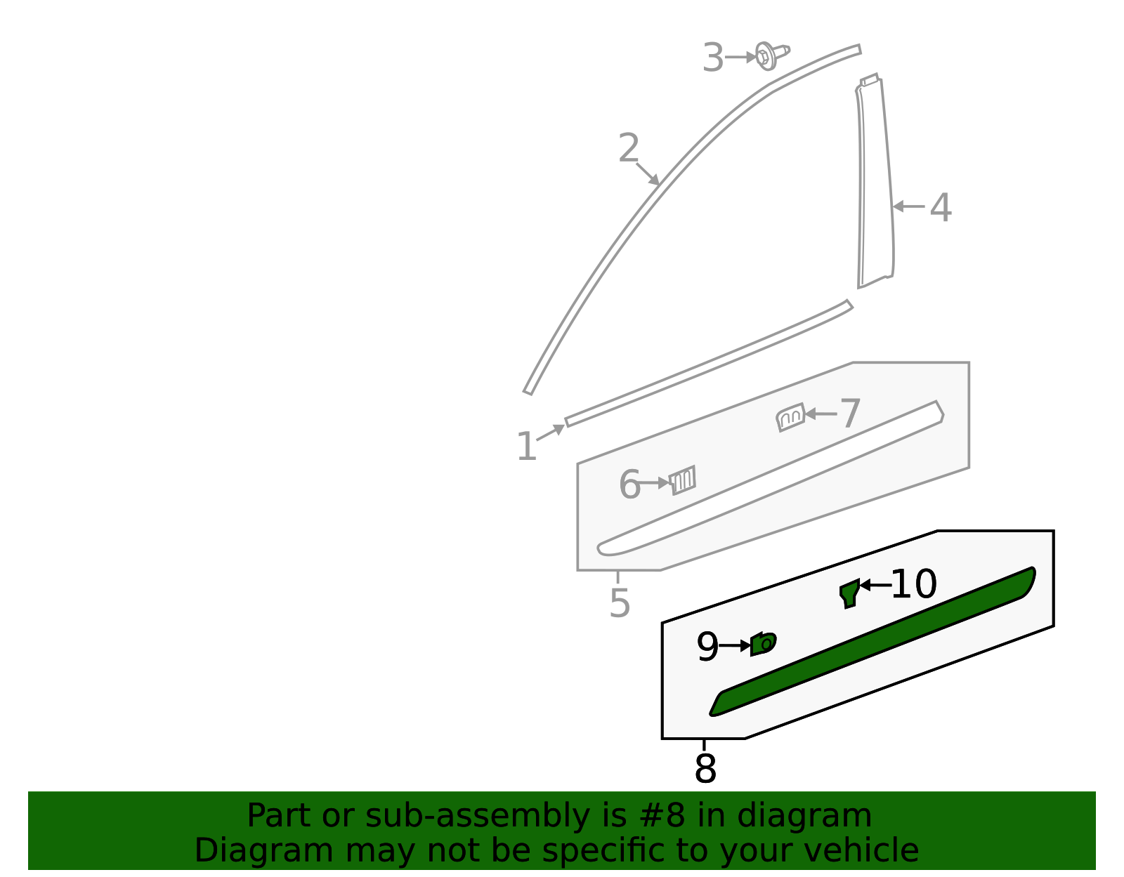 2022-2025 Acura MDX Lower Molding 75312-TYA-A01 | Acura Parts World