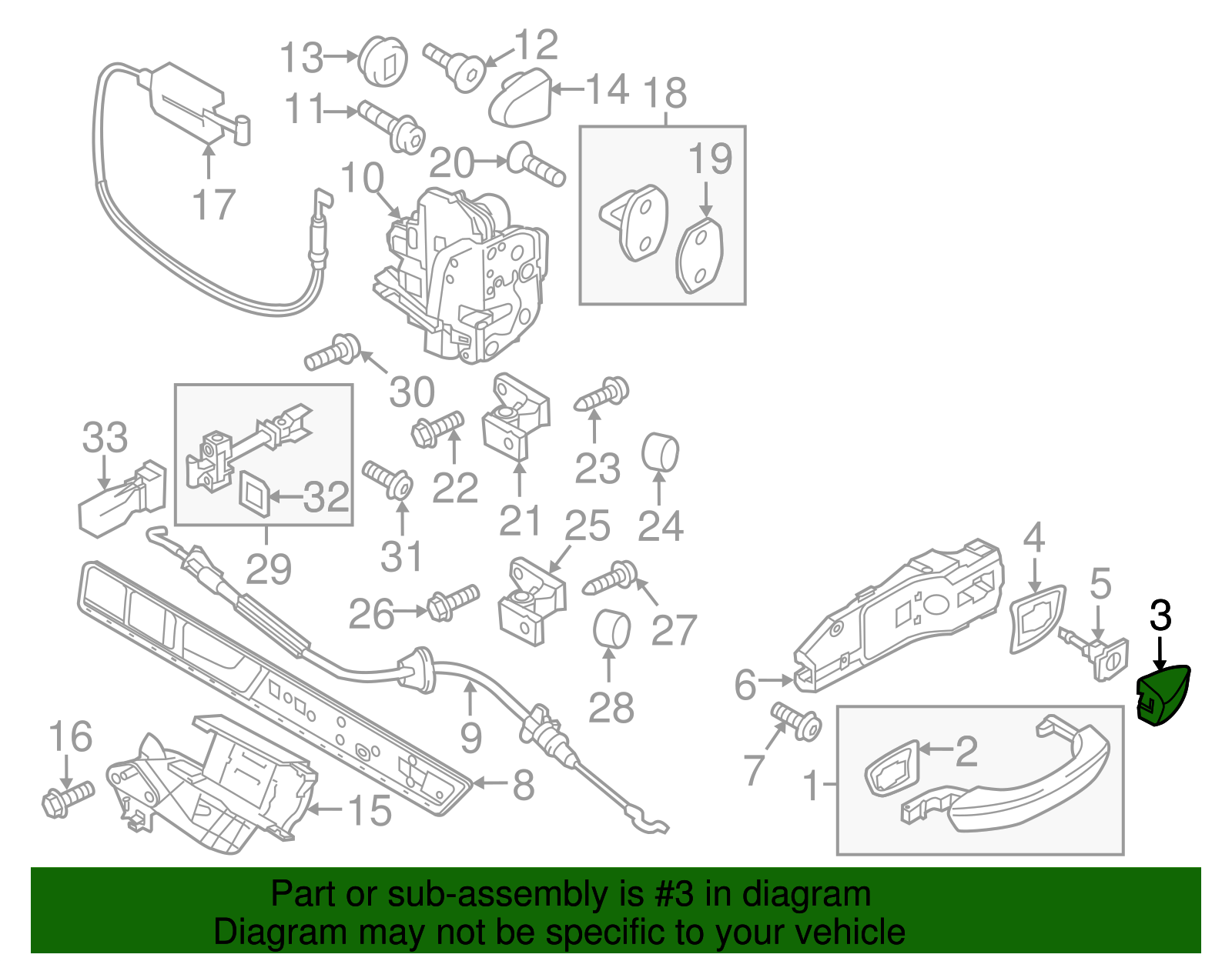 2011-2017 Volkswagen Touareg Button 7P6-839-168-A-GRU | VW Direct Auto ...