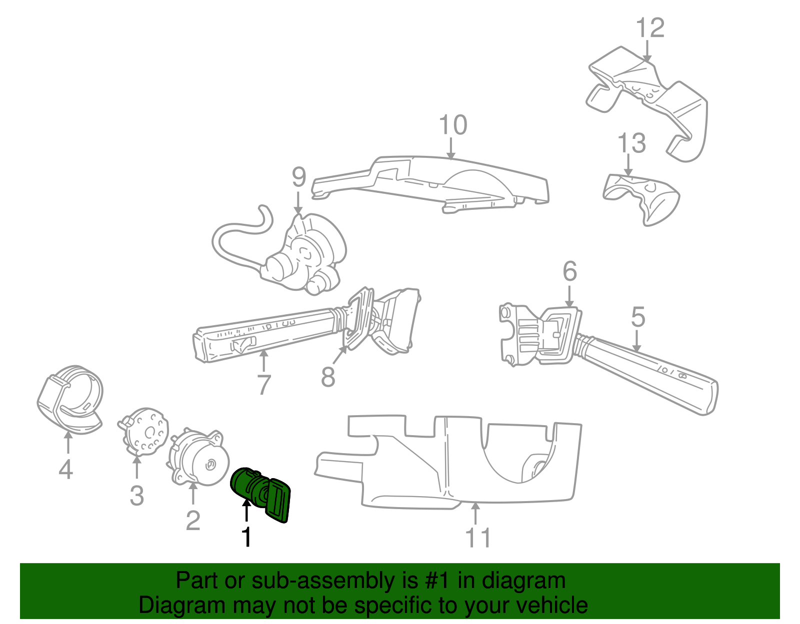 8626325 - PRE-CODED LOCK CYL - 1998-2004 Volvo | Volvo OEM Parts Direct
