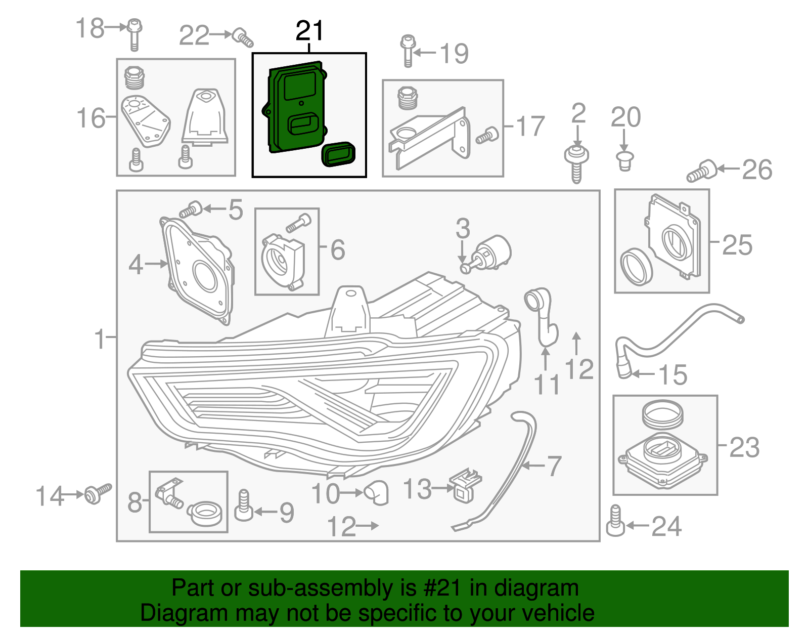 7PP-941-329-M - Audi Control Module 2015-2018 Audi | Performance Auto Parts