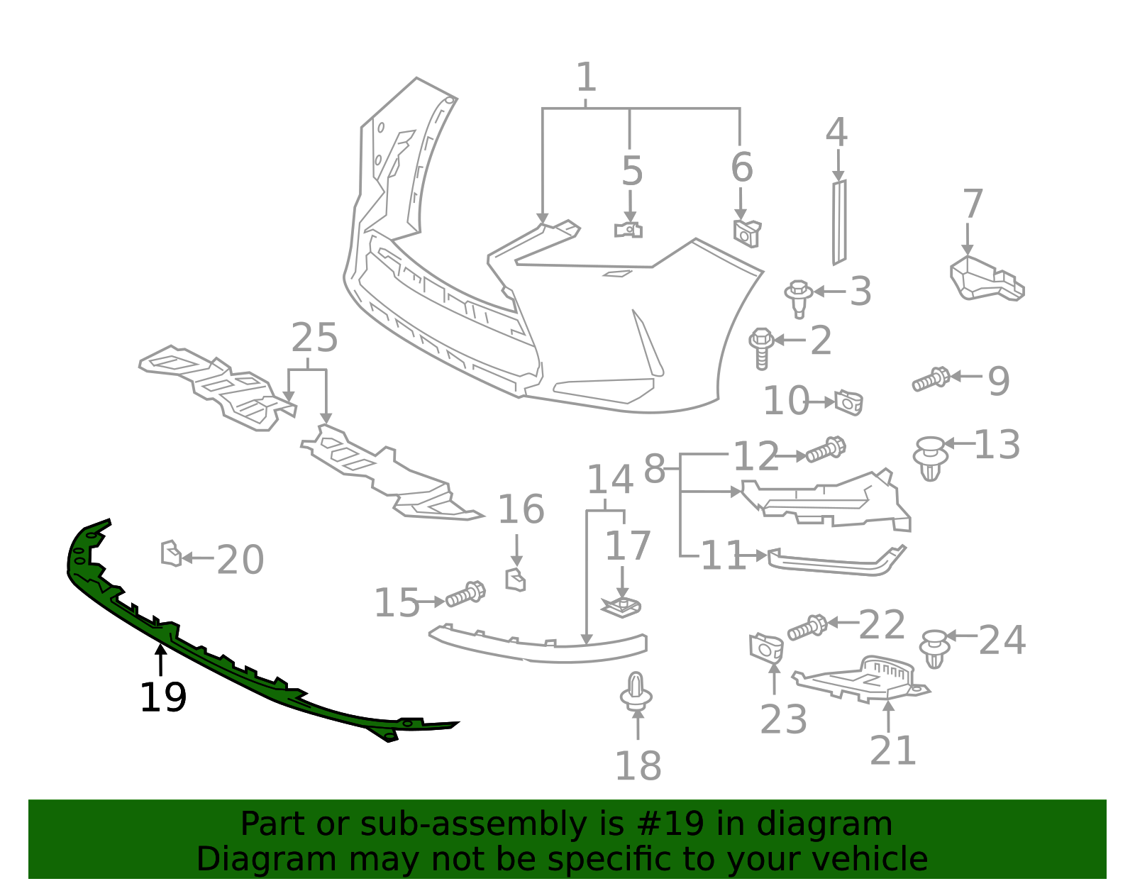 2020-2022 Lexus | Front Spoiler | 52411-48060 | Express Lexus Parts