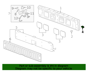 2020-2025 GM Tailgate Striker Plate 84606970 GM | GMPartsDirect.com