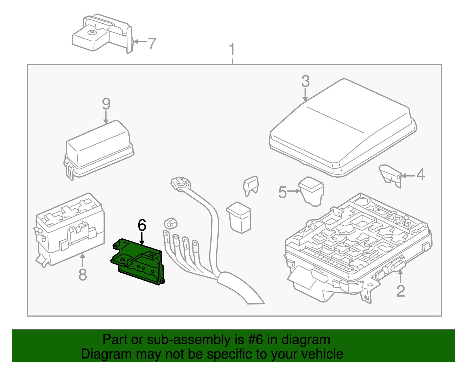 8571A003 - Junction Block 2008-2013 Mitsubishi | Mitsubishi Direct Parts