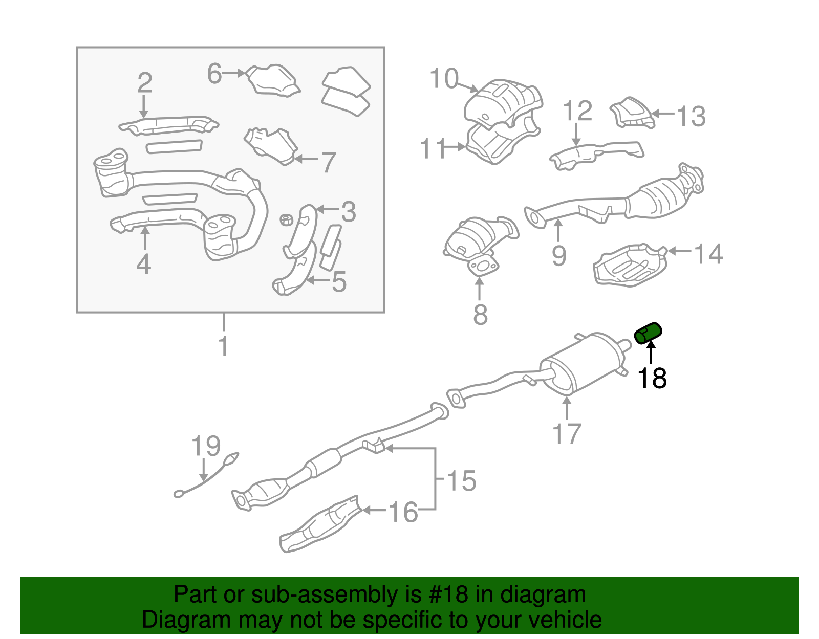 44070AC000 - Tailpipe Extension - 1998 Subaru Impreza | World OEM Parts ...