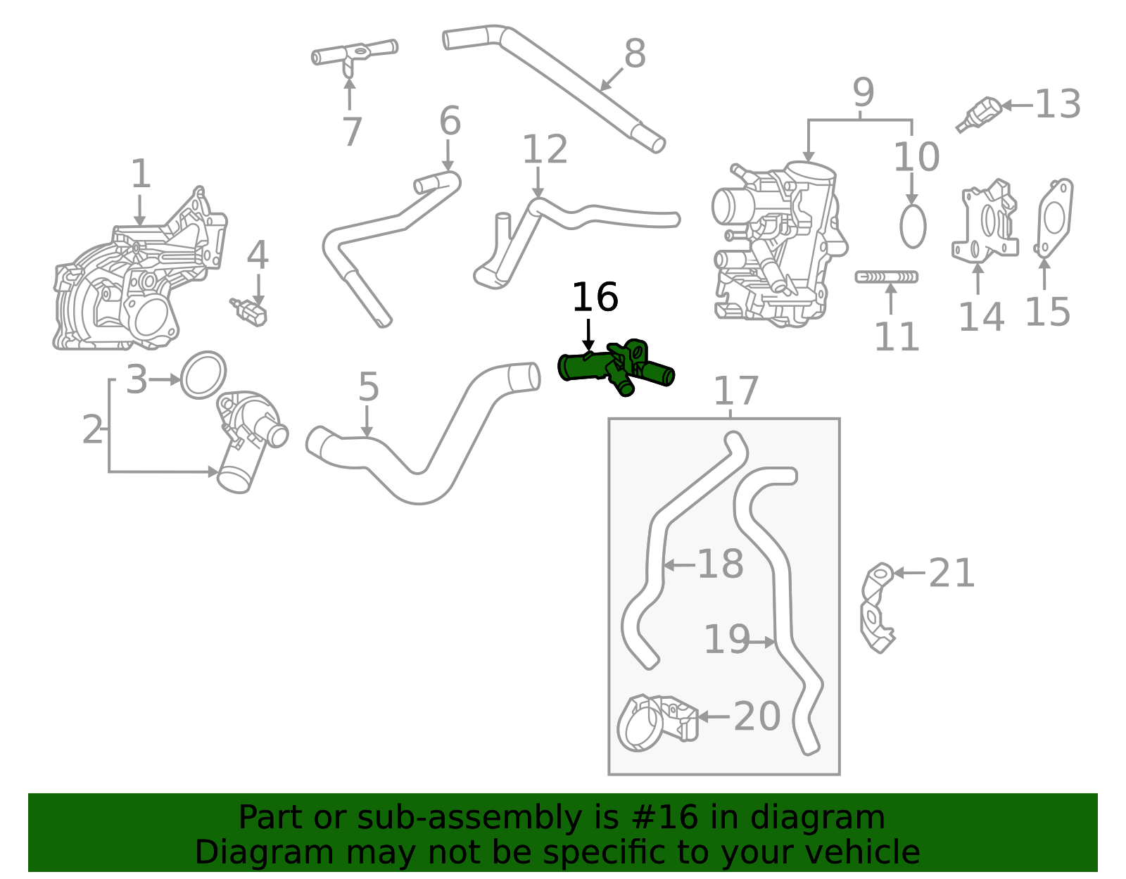 16278-25060 - High-Quality Engine Coolant Inlet Flange for 2023-2025 ...