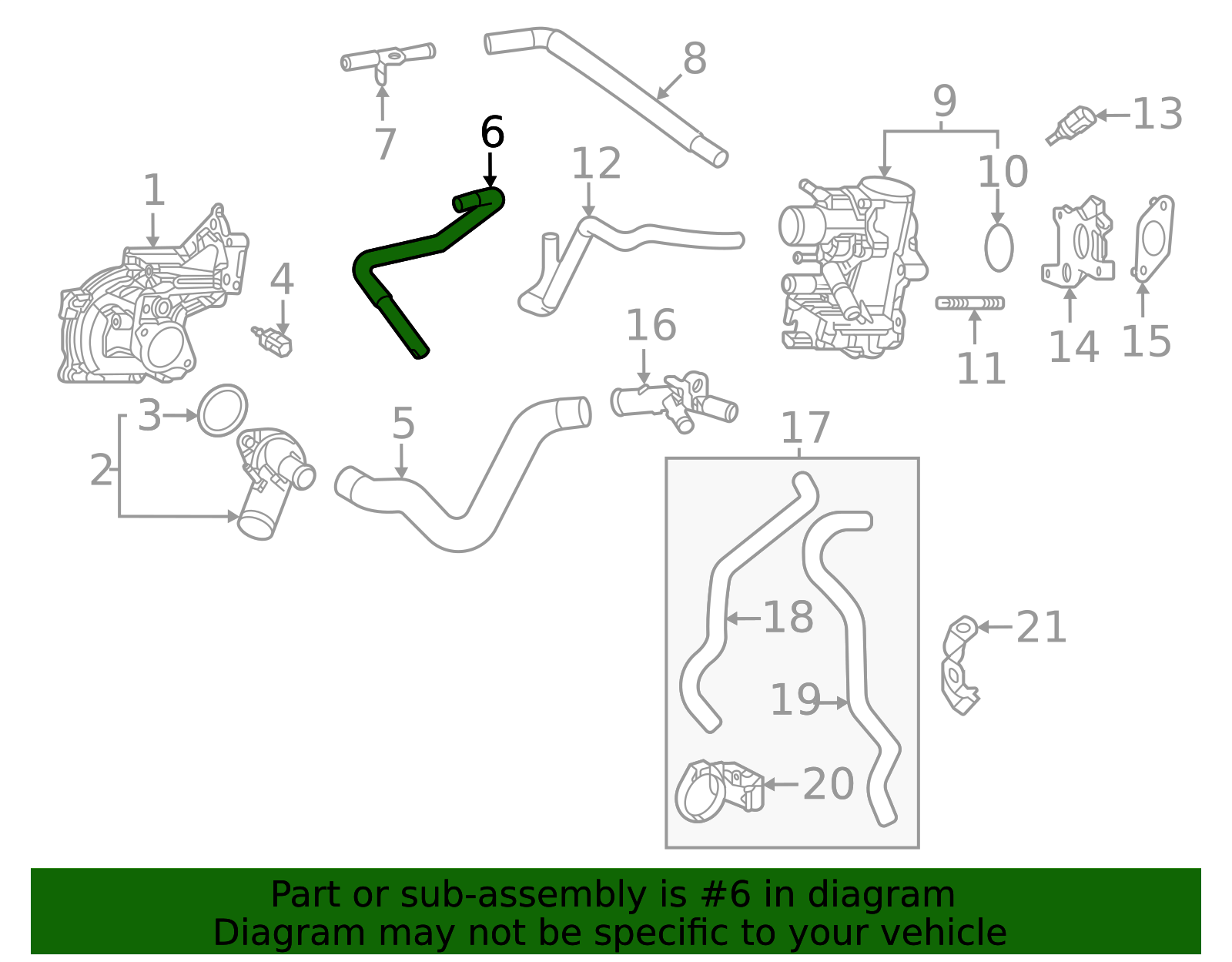 16282-25130 - 2023-2024 Toyota - Coolant Hose | Nucar Toyota Parts