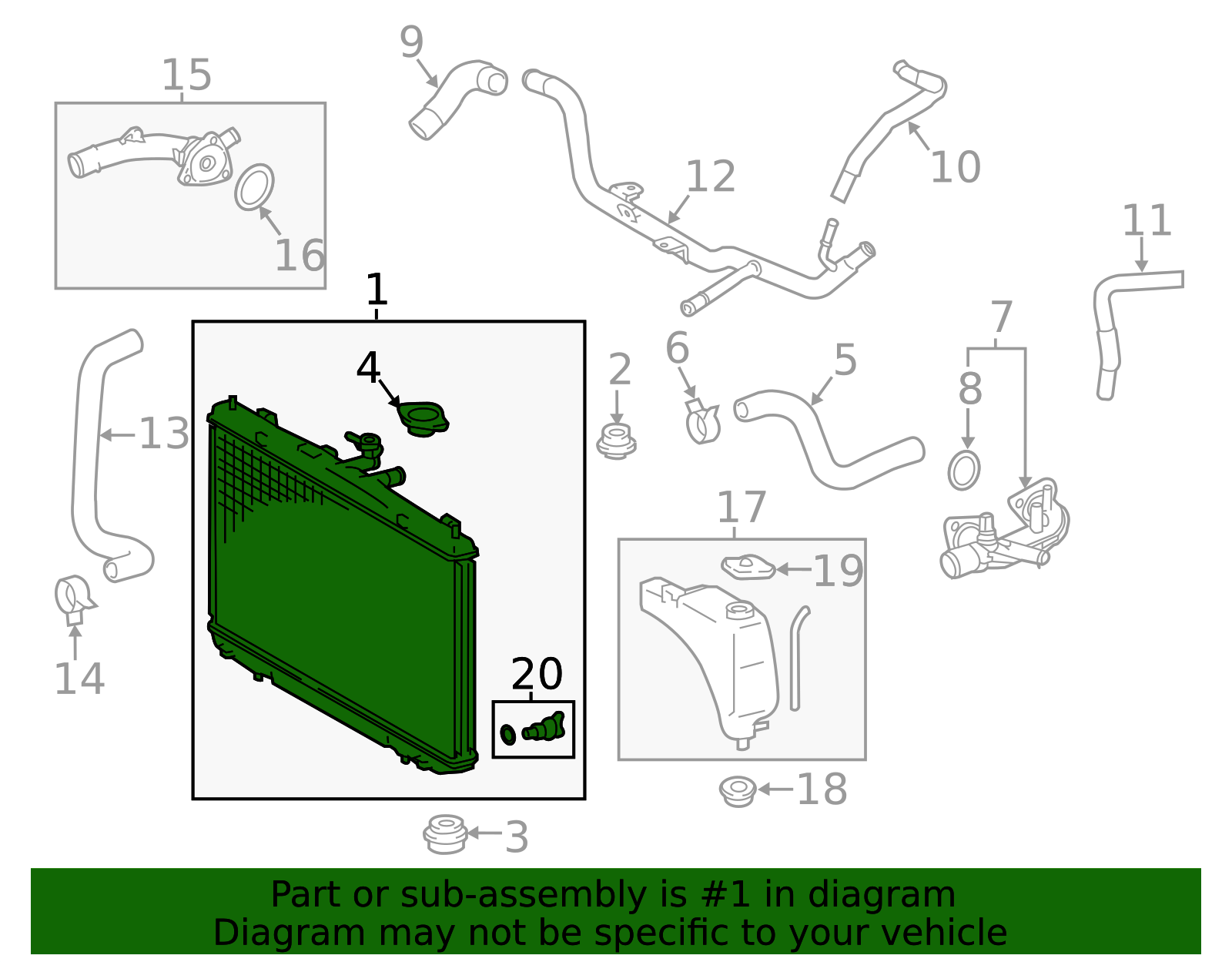 16041-0P280 - 2017-2020 Toyota Sienna - Radiator Assembly | Nucar ...