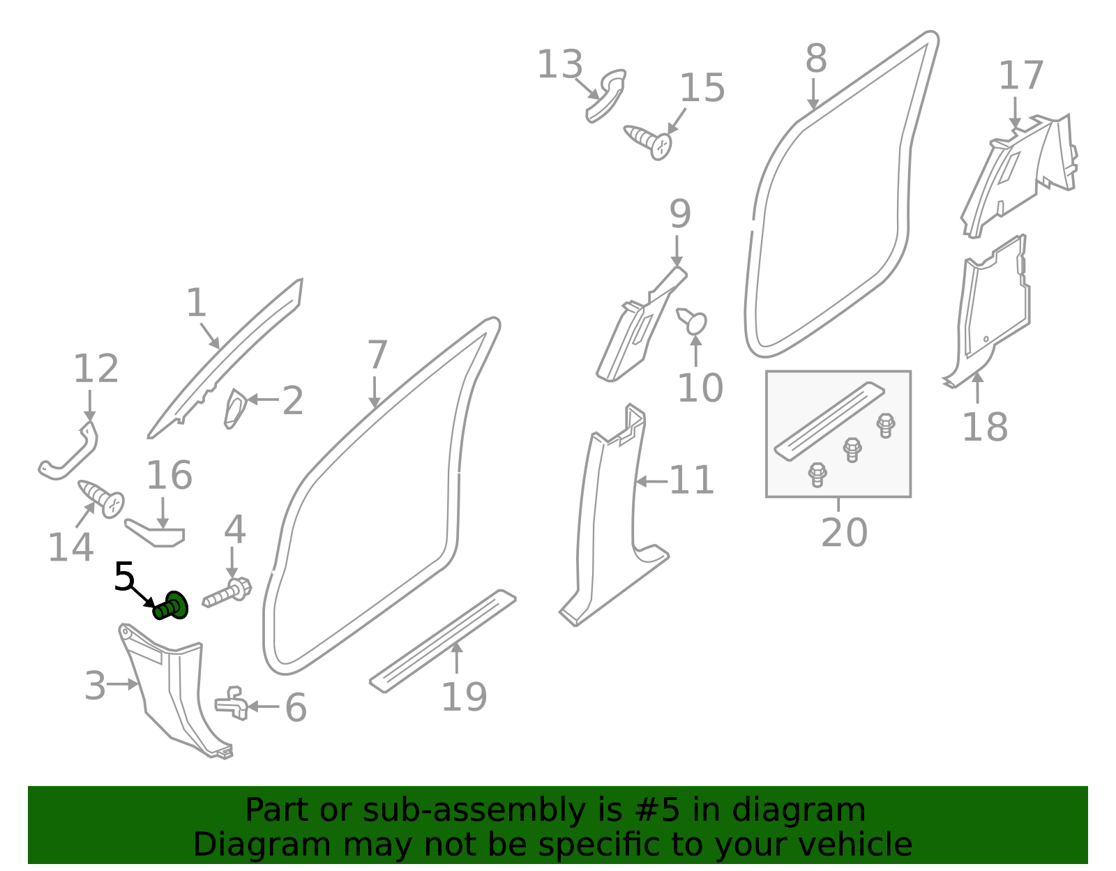 1993-2025 Nissan Cowl Kick Panel Clip 01553-05321 | TascaParts.com