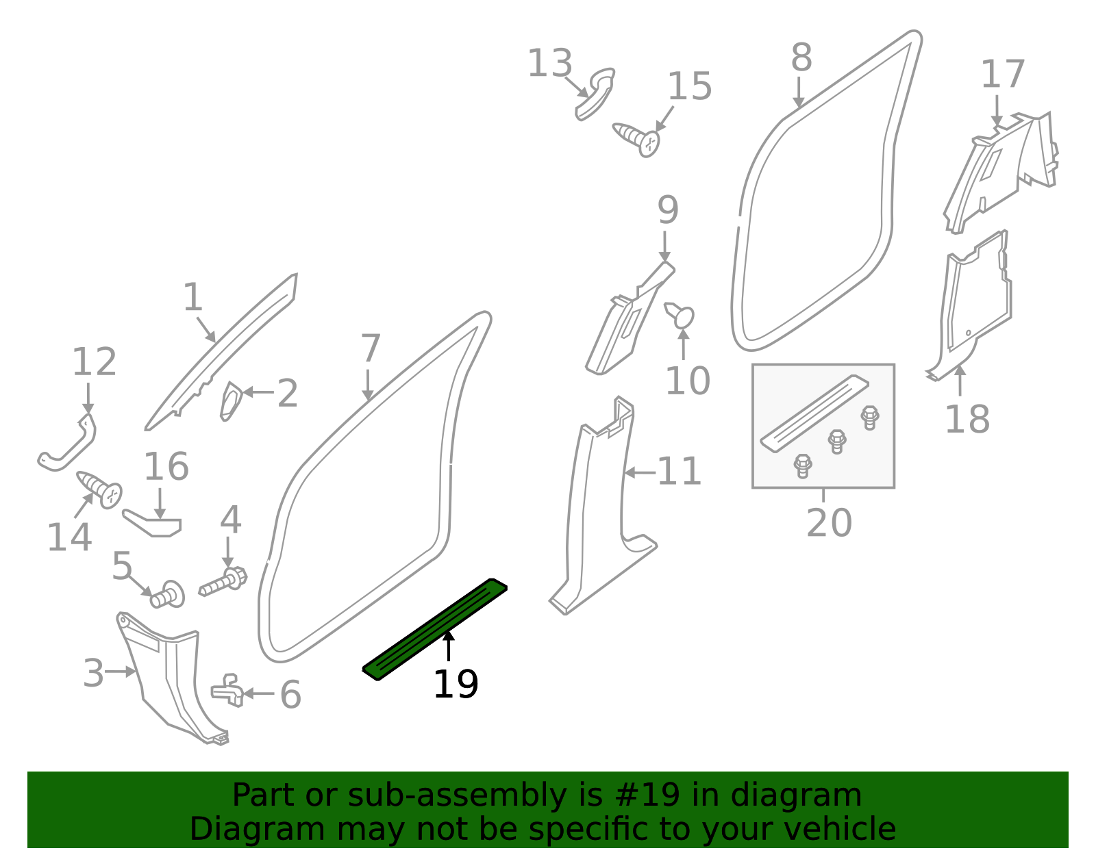 2008-2024 Nissan Scuff Plate 769B4-9FU2A | Nissan RVA