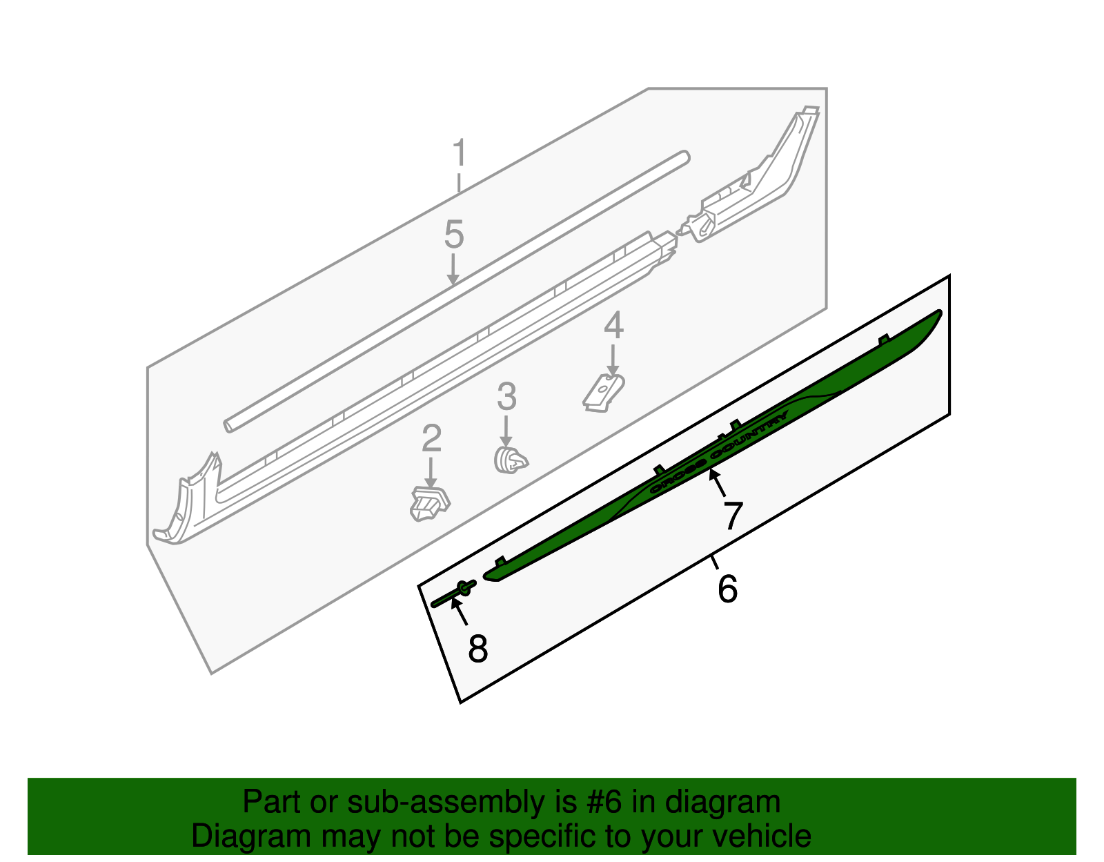 2008-2016 Volvo XC70 Left & Right Side Scuff Sill Plates Set Of 2 ...
