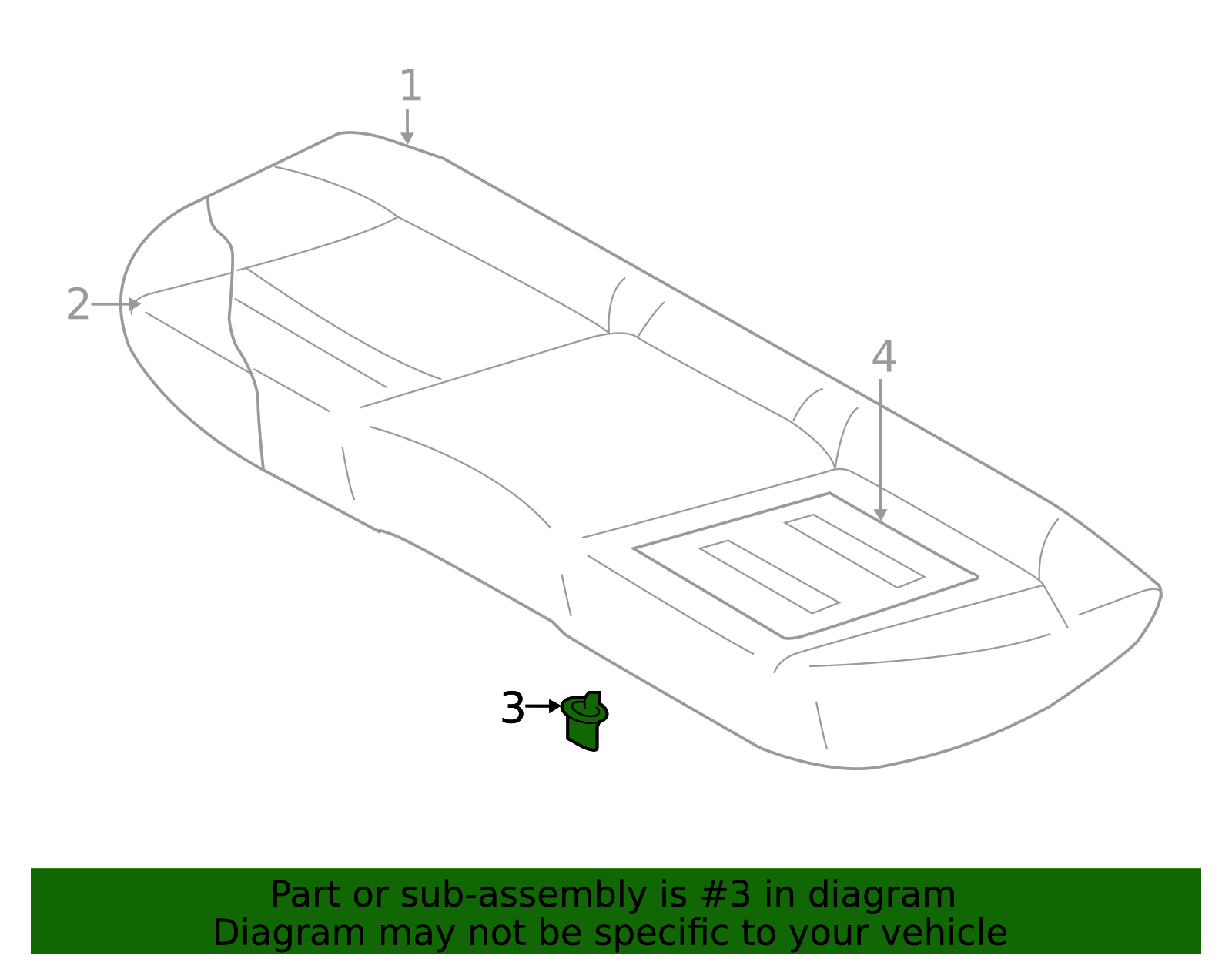 64333FJ000 - Seat Cushion Pad Hook 2012-2025 Subaru | Subaru Direct ...