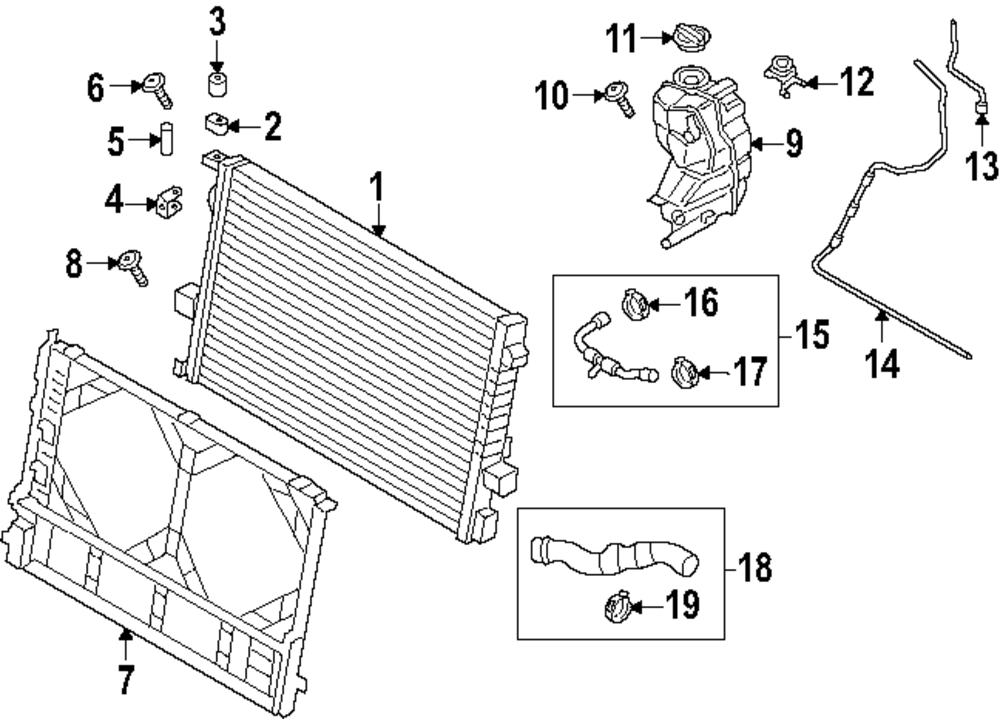 2025 Porsche Panamera Engine Coolant Overflow Hose 976-122-447-B ...