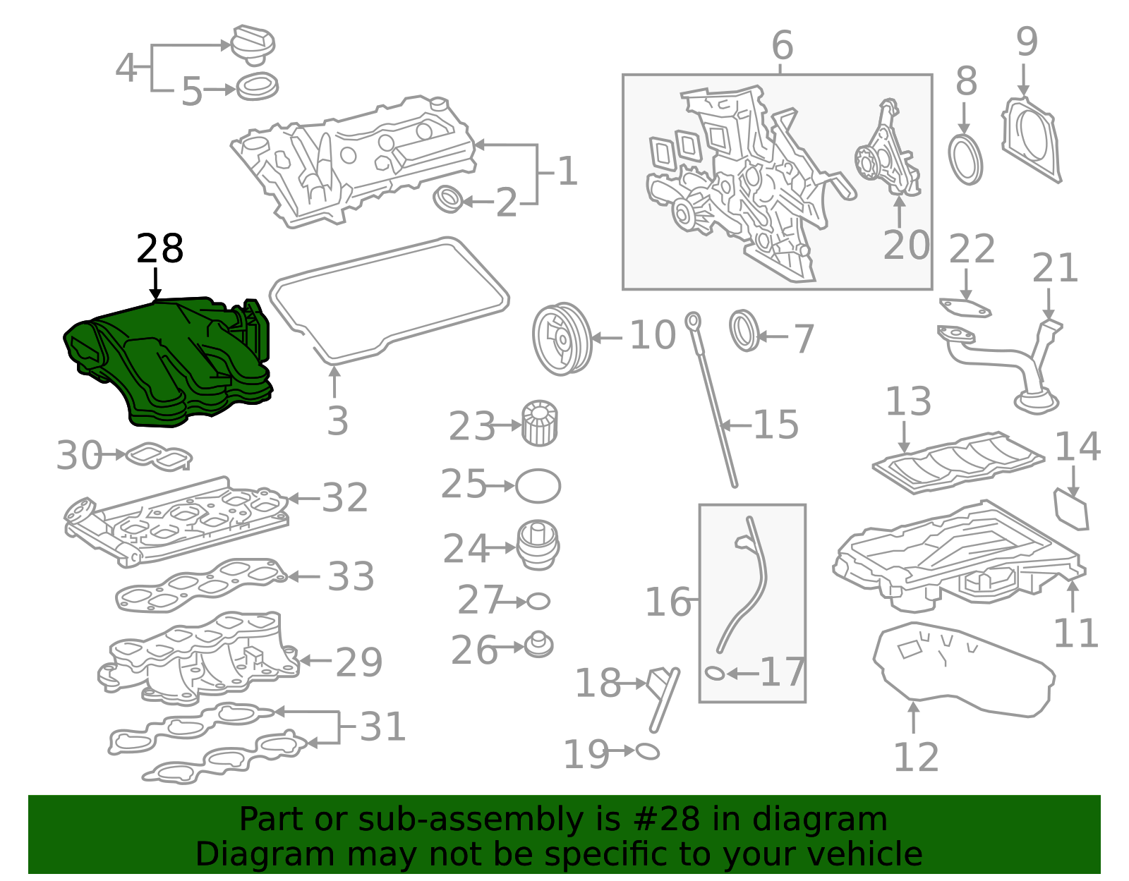 Genuine Official Toyota Intake Plenum part# 17190-31250 for 2011-2016 ...