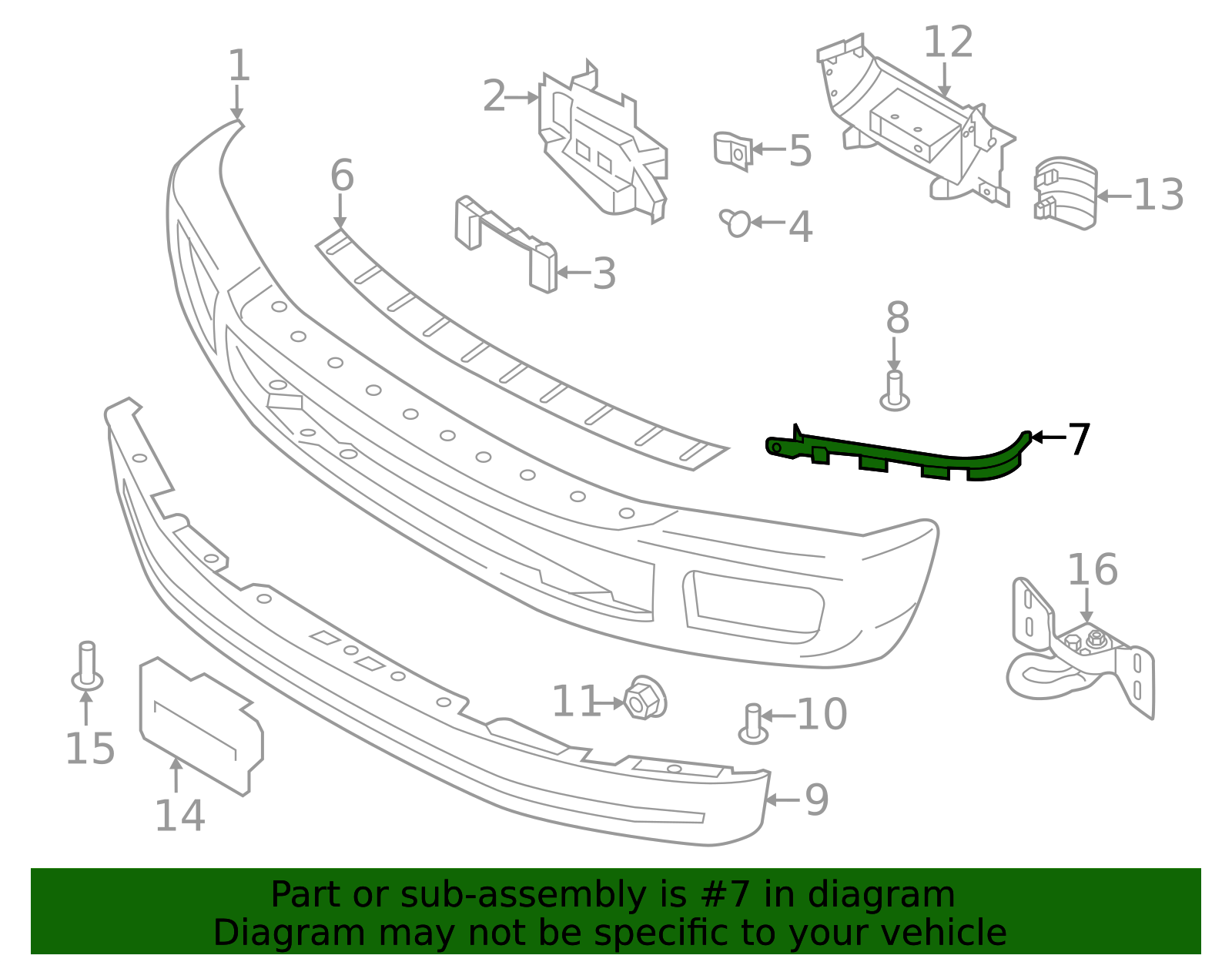 2017-2019 Ford Outer Molding - Driver's Side (LH) HC3Z-17K833-B ...