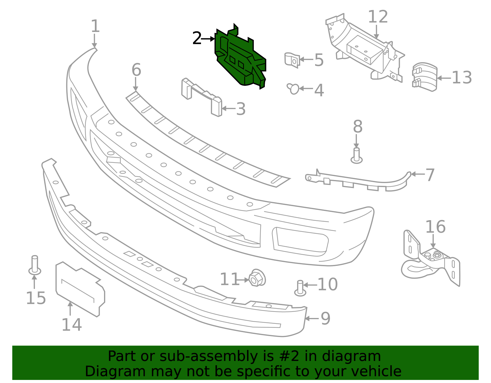 Genuine OEM Ford Part - Radiator Support Air Deflector HC3Z-8311-H ...