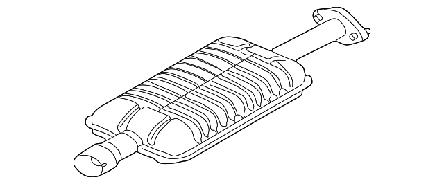 AJ04-40-100A - Muffler 2001-2006 Mazda Tribute | Florida Mazda Parts