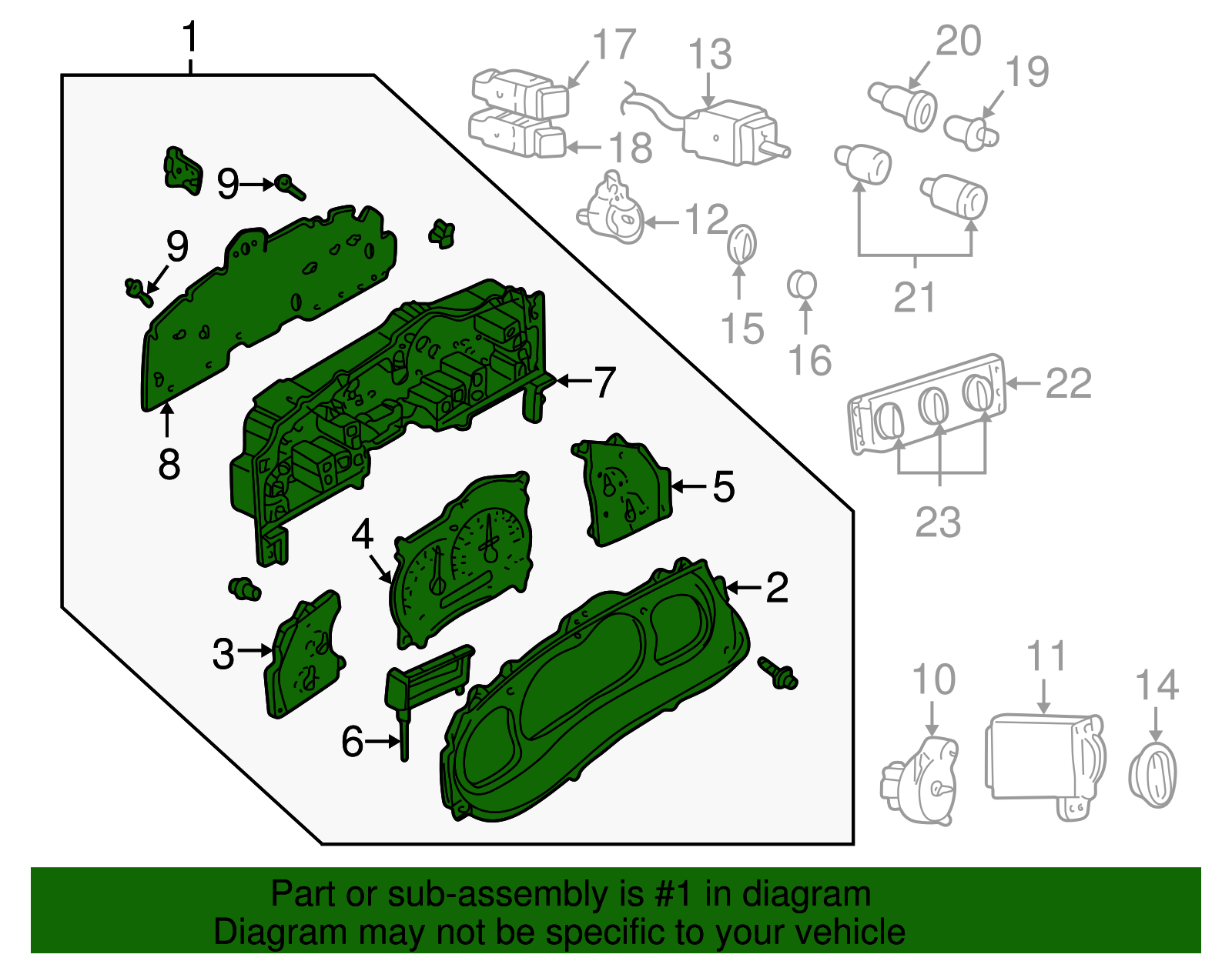 2004-2005 Ford Explorer Sport Trac Cluster Assembly 4L3Z-10849-AA ...