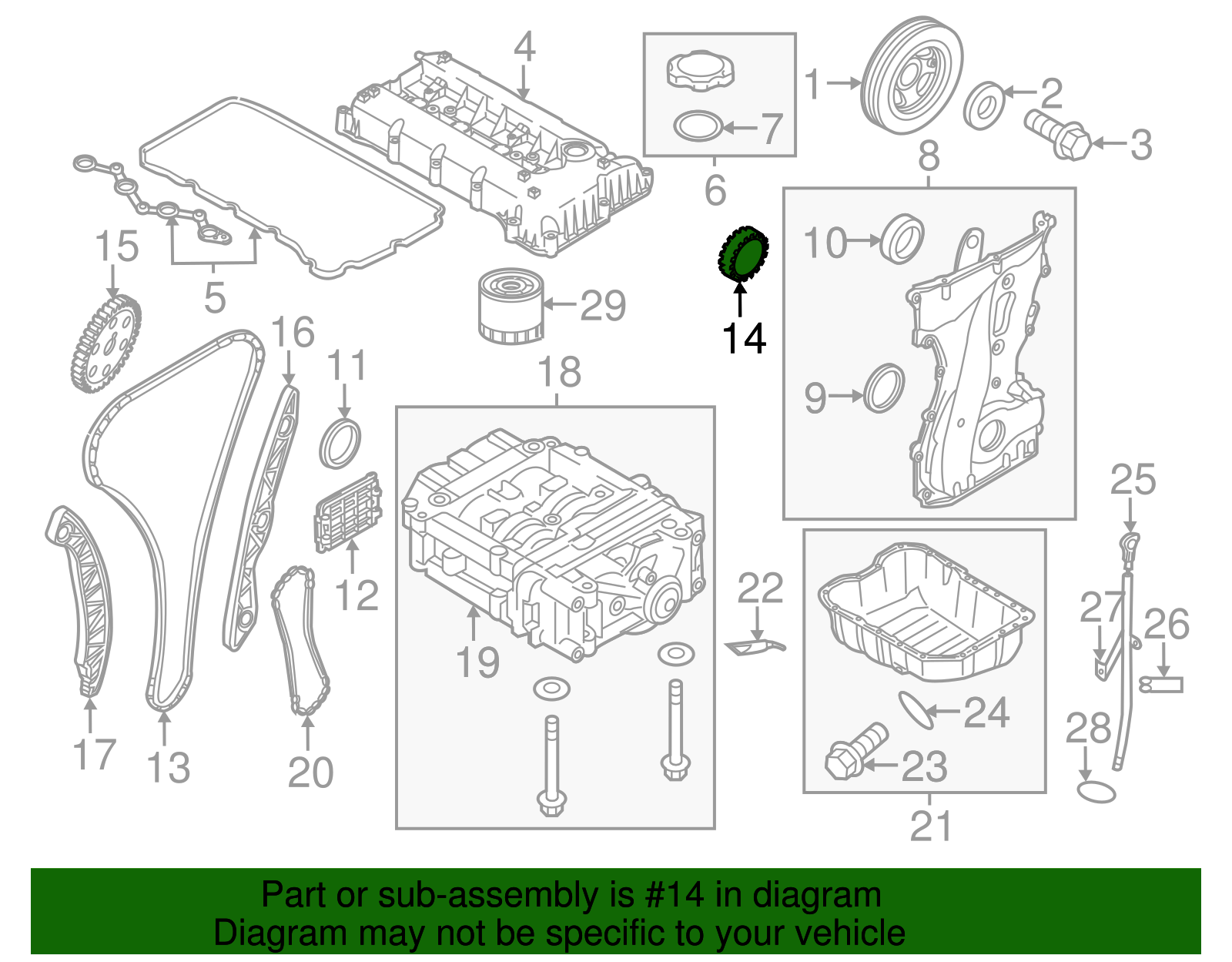 23121-25050 - Crankshaft Gear 2006-2013 Kia | Kia.Parts Store
