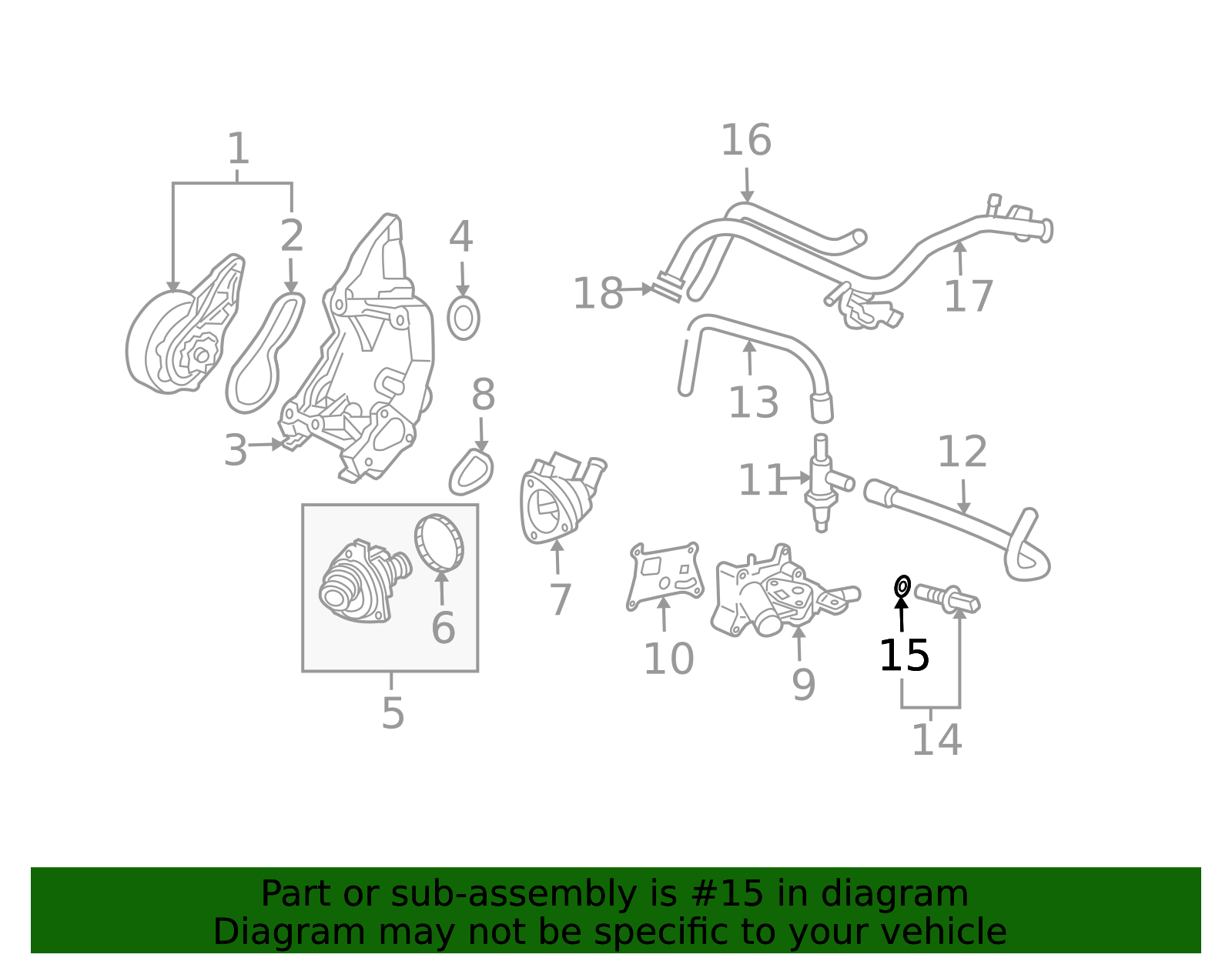 OEM 2002-2011 Honda Engine Coolant Temperature Sensor O-Ring 91307-PNA ...
