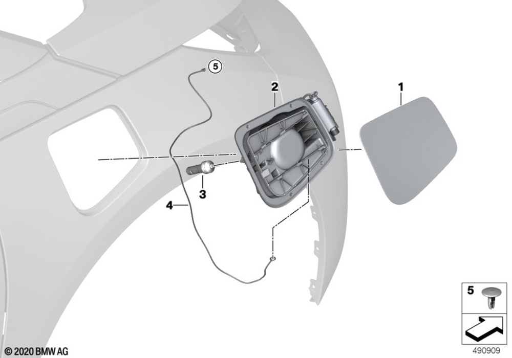 51177335742 - BMW Cover Housing Charging Socket 2013-2022 BMW ...