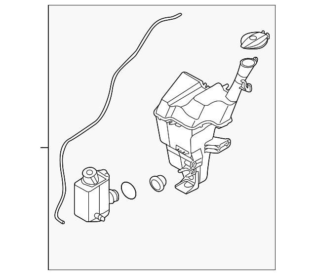 98610-1W010 - Reservoir Assembly 2012-2015 Kia Rio | Kia.Parts Store