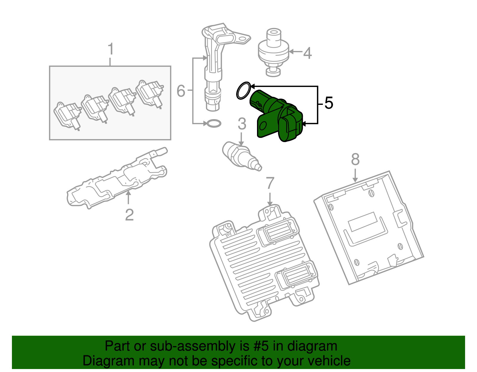12703627 - Crankshaft Position Sensor 2003-2023 GM | Group 1 Auto Parts