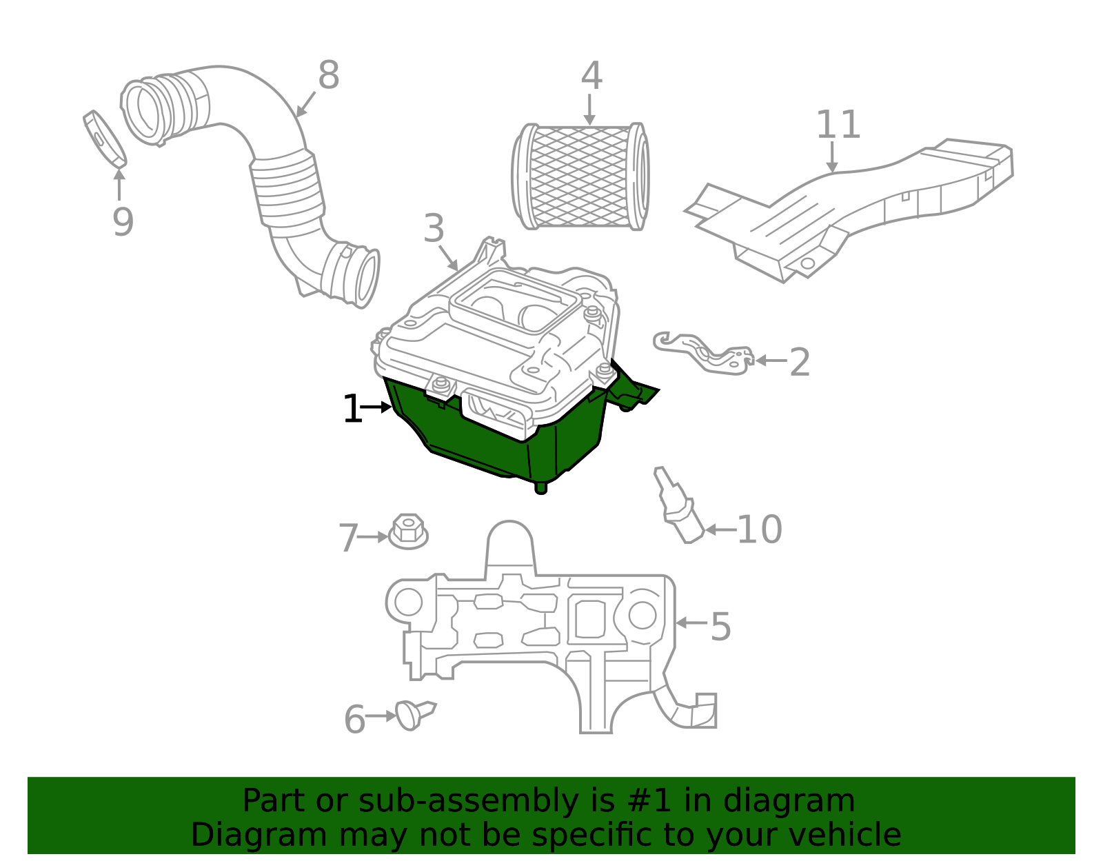 2011-2017 Mopar Air Cleaner Body 05145596AA | Mopar Parts Canada