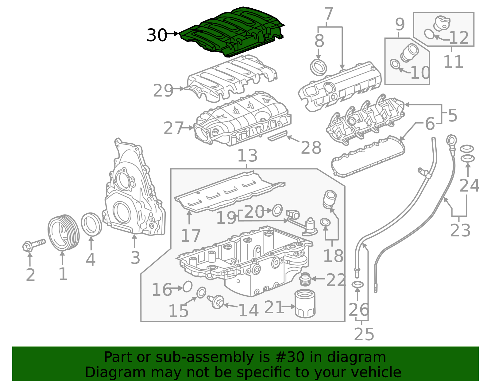 2016-2024 Chevrolet Camaro Intake Manifold Cover 12697256 | Shop Matick ...